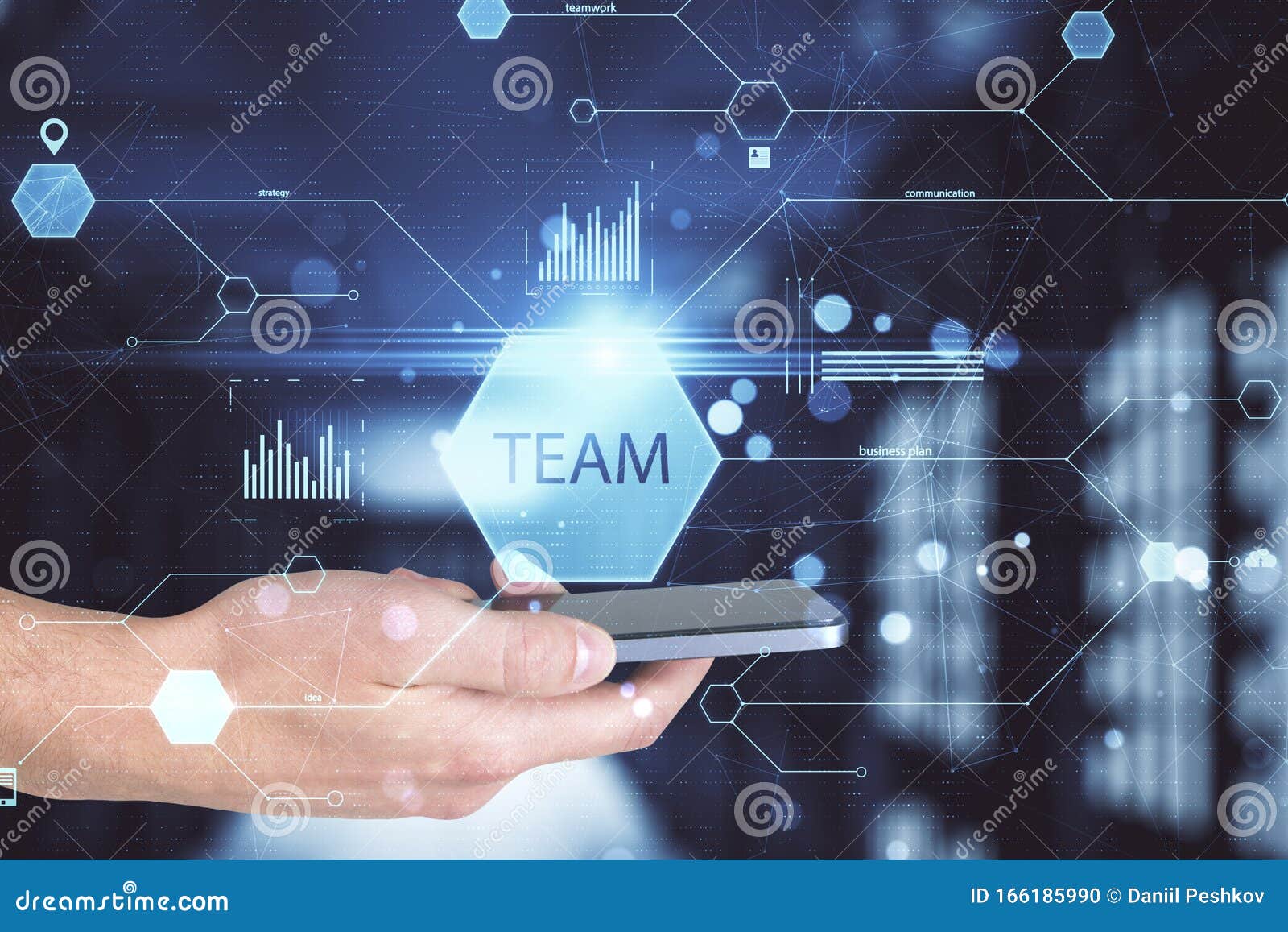 Team and device concept stock photo. Image of increase - 166185990