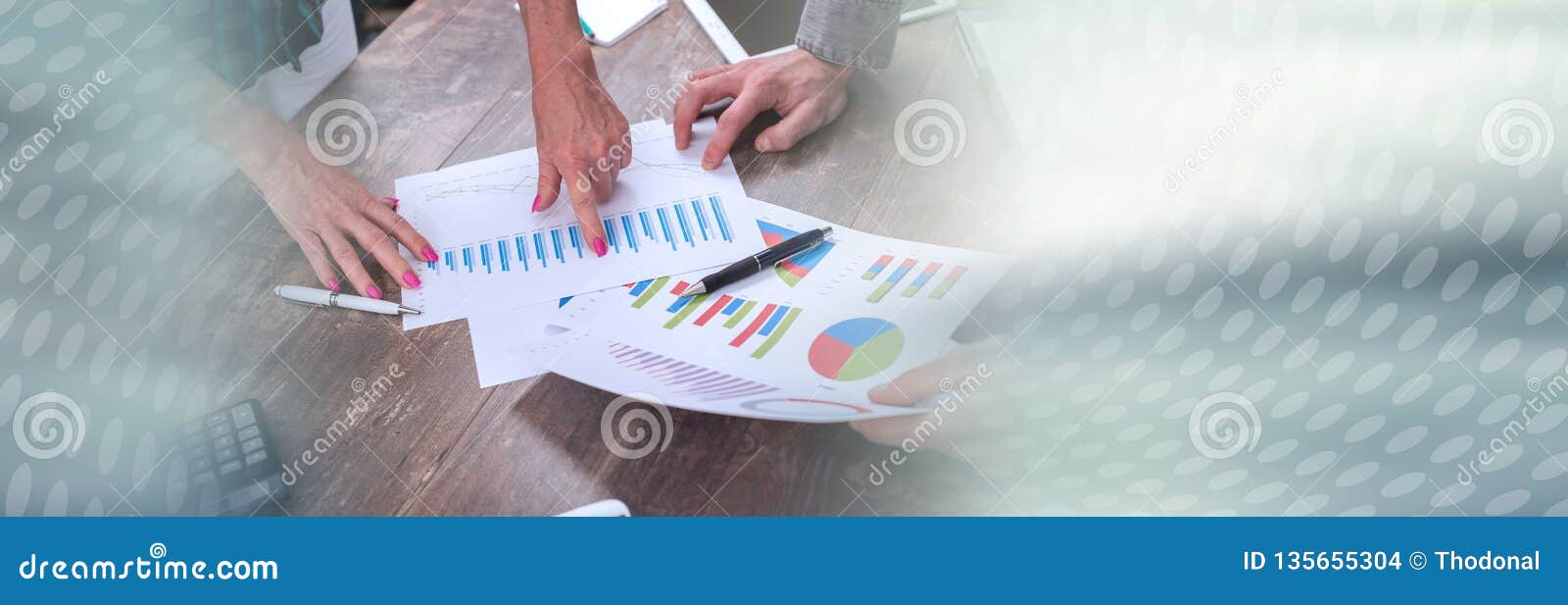 Teamwork and Discussion. Panoramic Banner Stock Photo - Image of ...