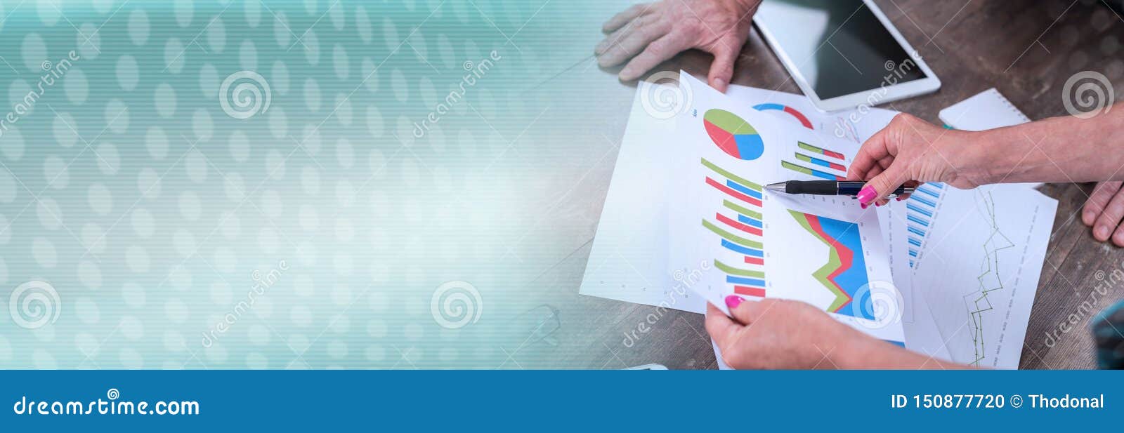 Teamwork and Discussion. Panoramic Banner Stock Photo - Image of ...