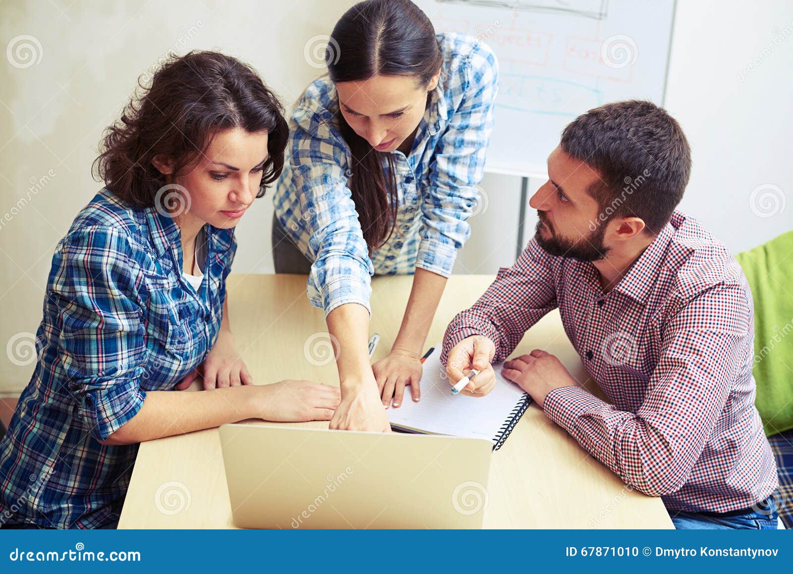 Team Discussing New Project in Office Stock Photo - Image of ideas ...