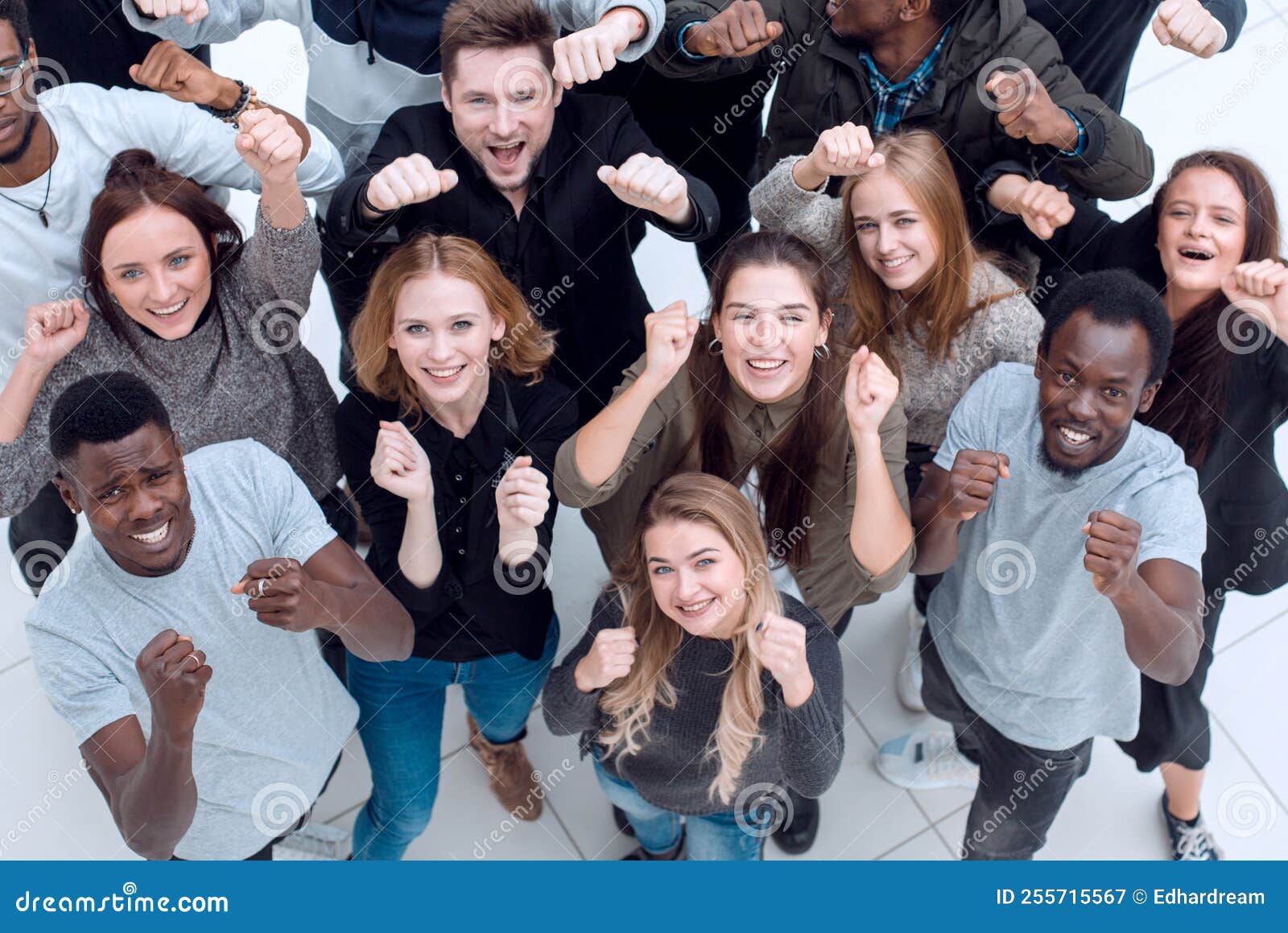 Team of Diverse Young People Looking at the Camera Stock Image - Image ...