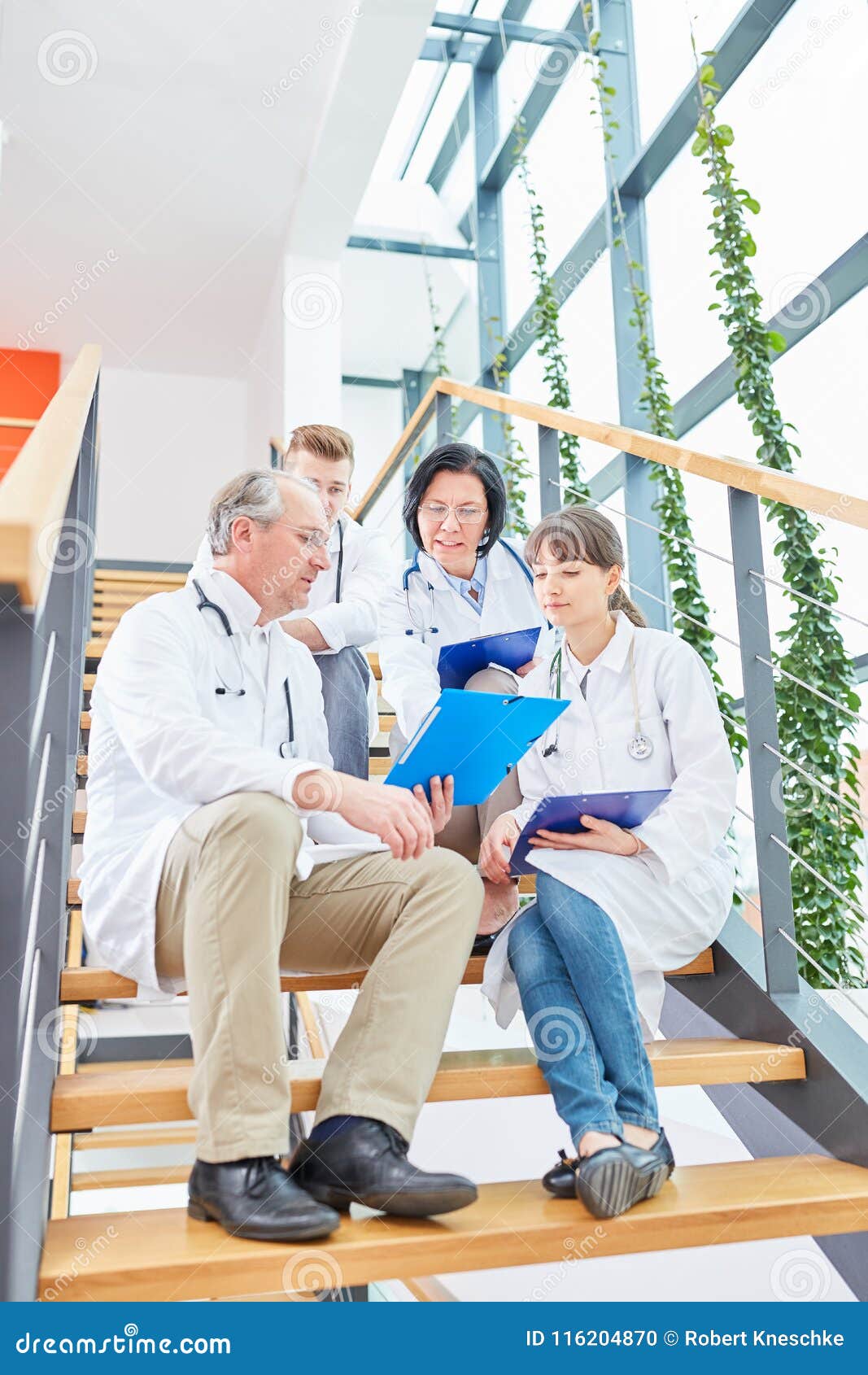 Team of Doctors in Cooperation Stock Photo - Image of medical ...