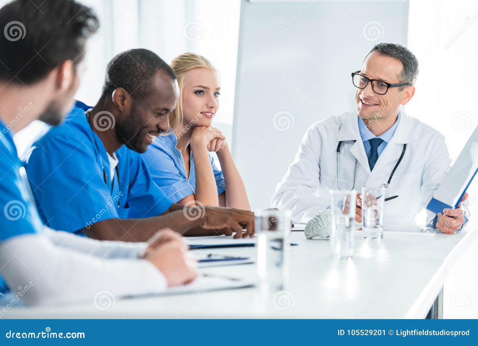 Team of Doctors Having Conversation Stock Image - Image of conversation ...