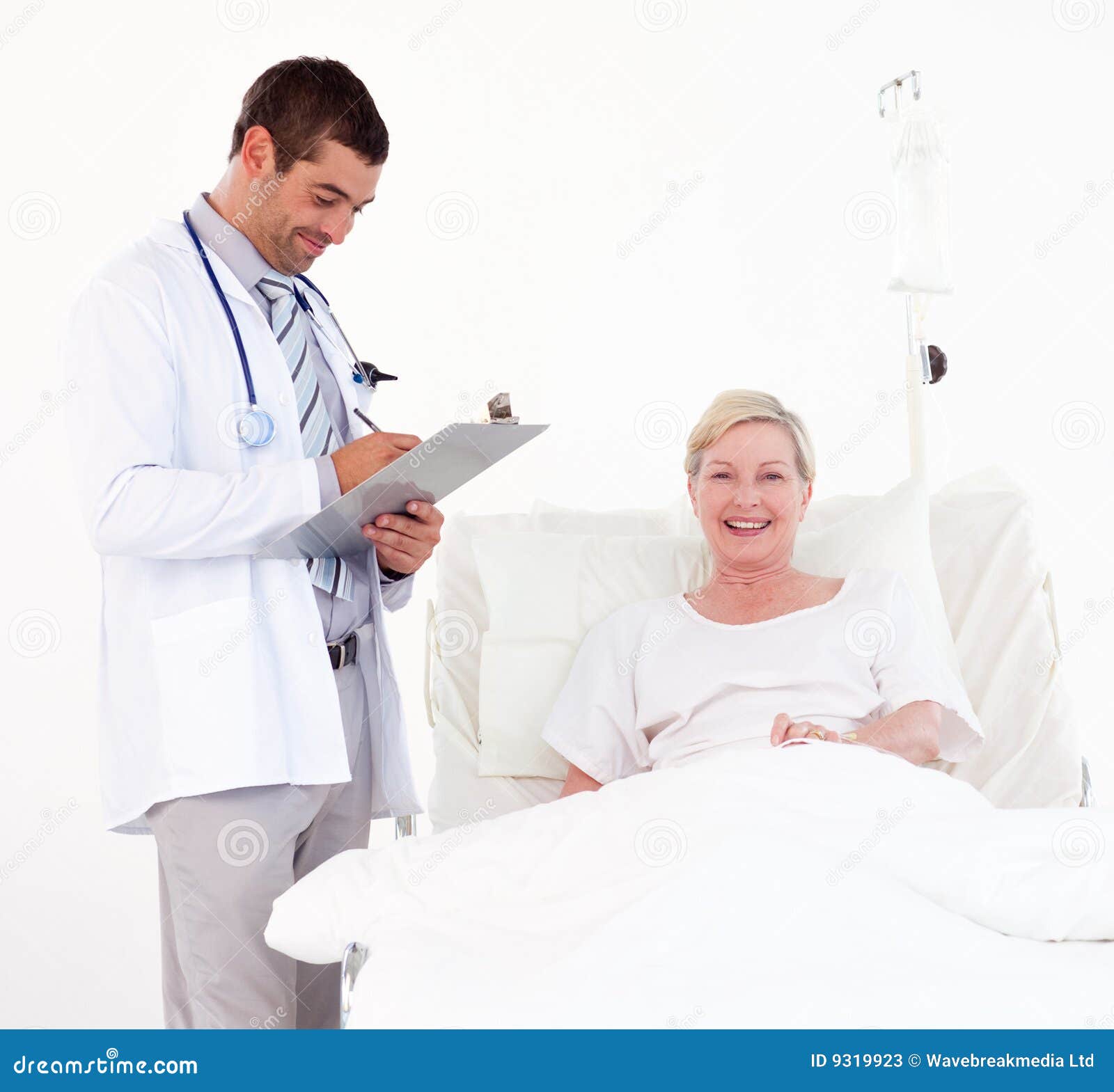 Team of Doctors Helping a Patient Stock Image - Image of human, happy ...
