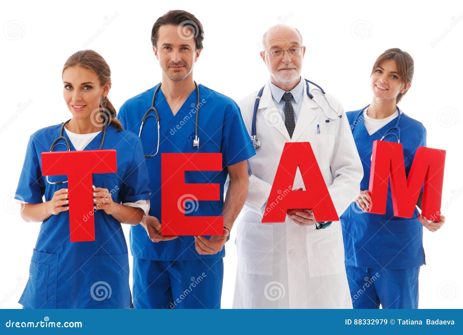 Team of doctors stock image. Image of teamwork, smiling - 88332979