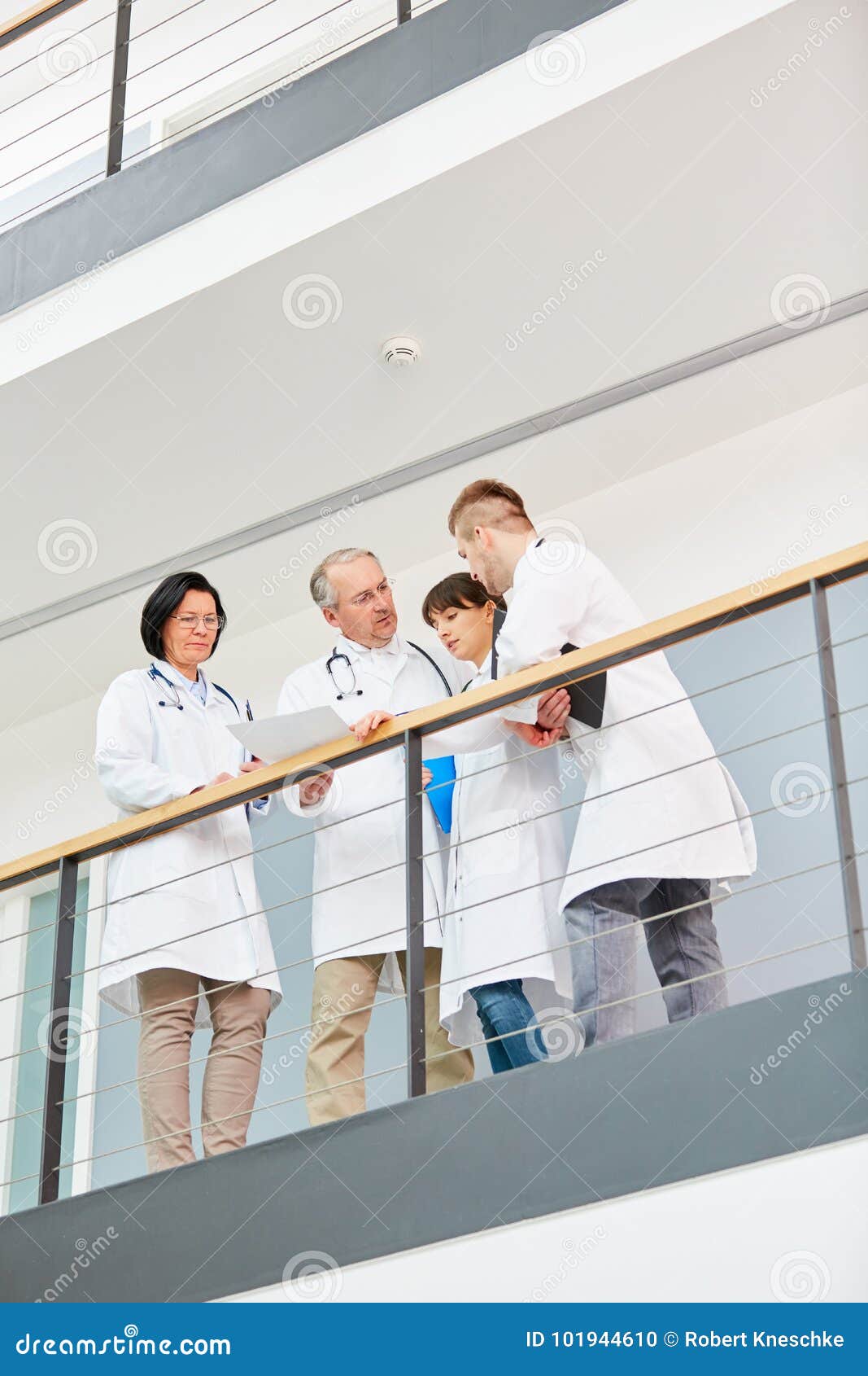 Team of Doctors with Laptop Stock Photo - Image of medical, profession ...
