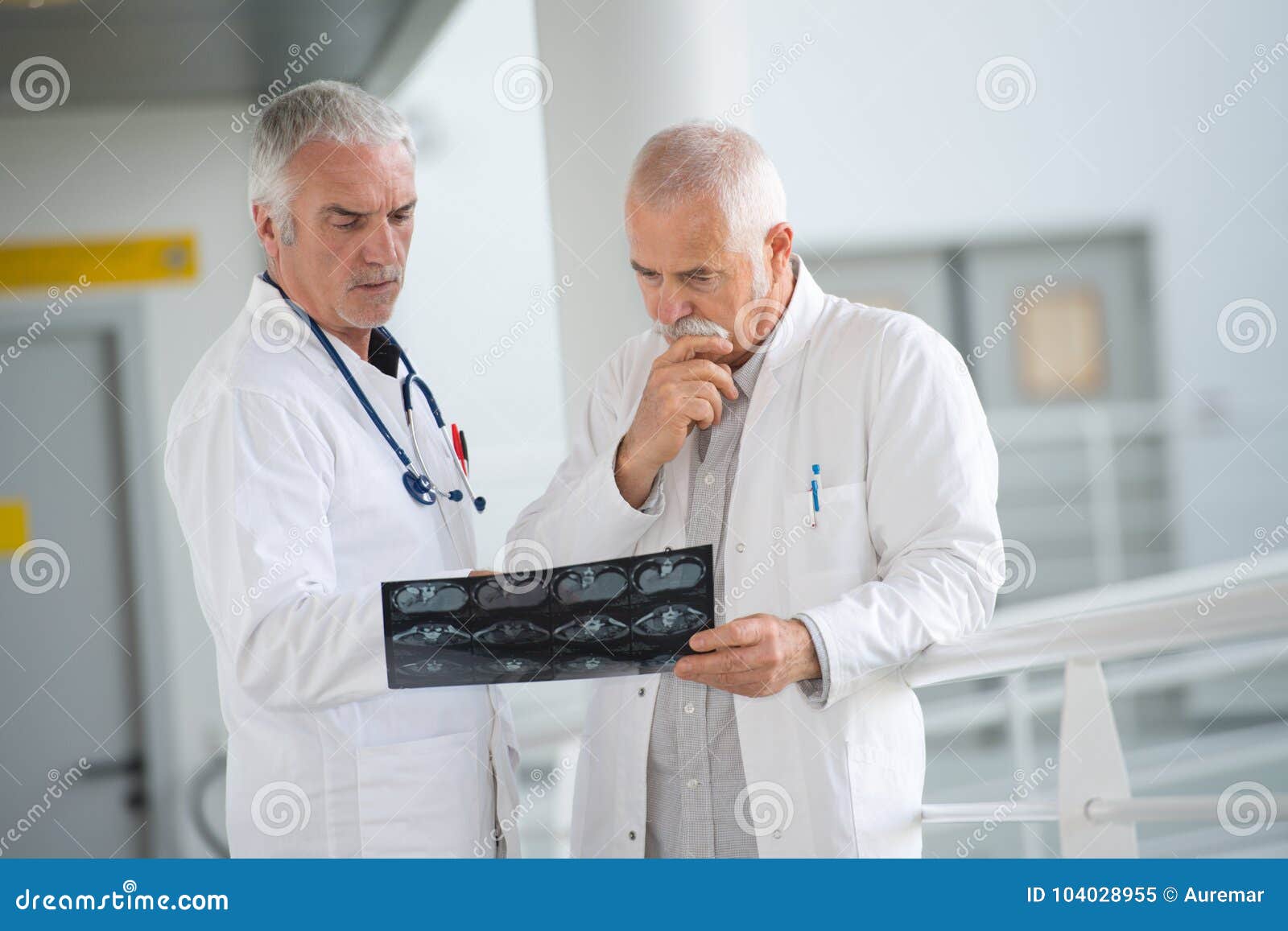 Team Doctors Working in Office Stock Image - Image of analyzing ...