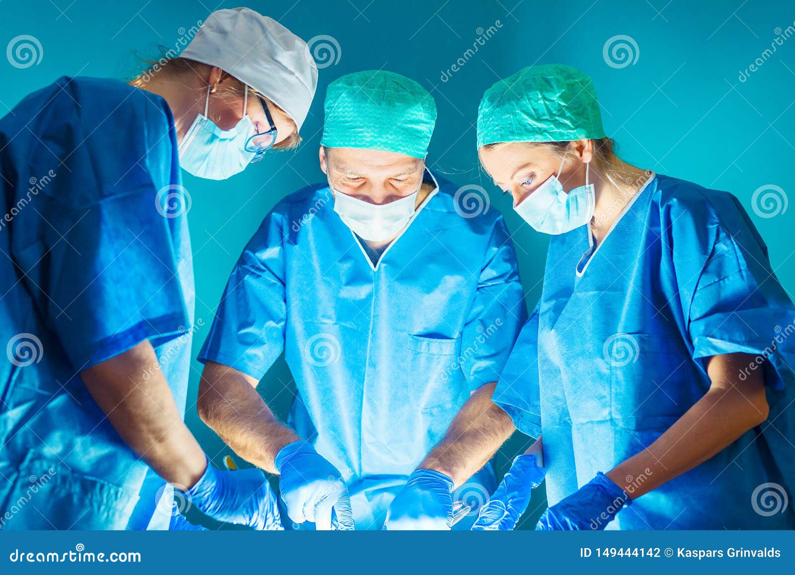Team of Doctors Working during Surgery Stock Photo - Image of medicine ...