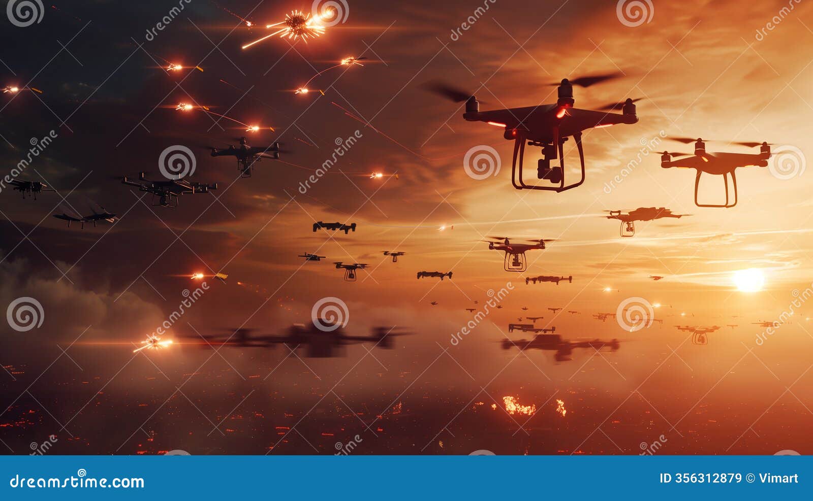 A Team of Drones Demonstrates a High Degree of Coordination and ...