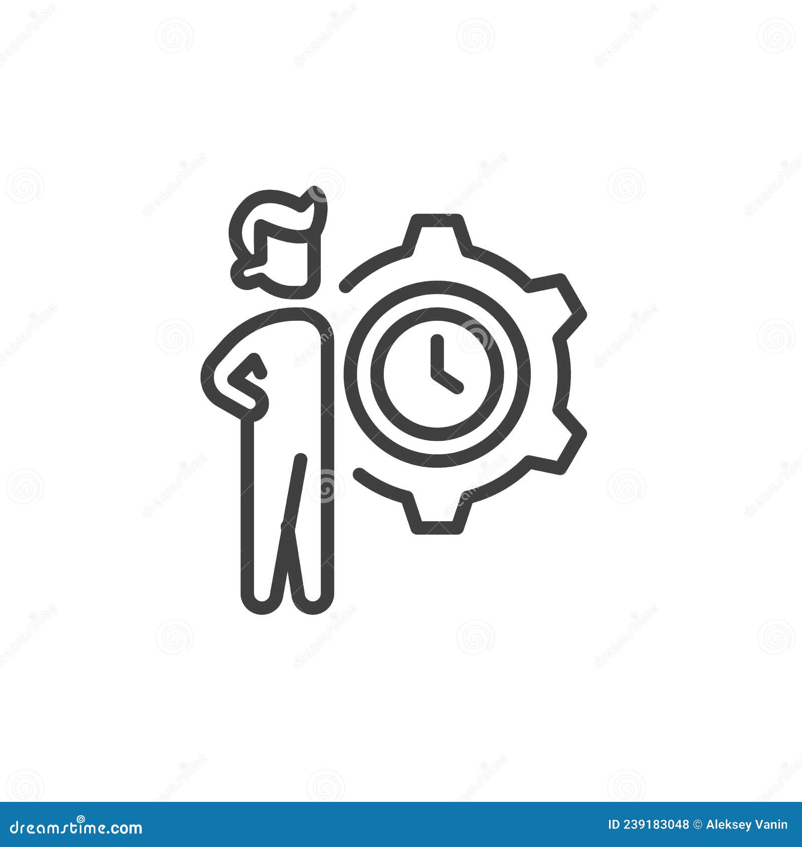 Efficiency Line Icon Set. Included The Icons As Velocity, Organizing ...