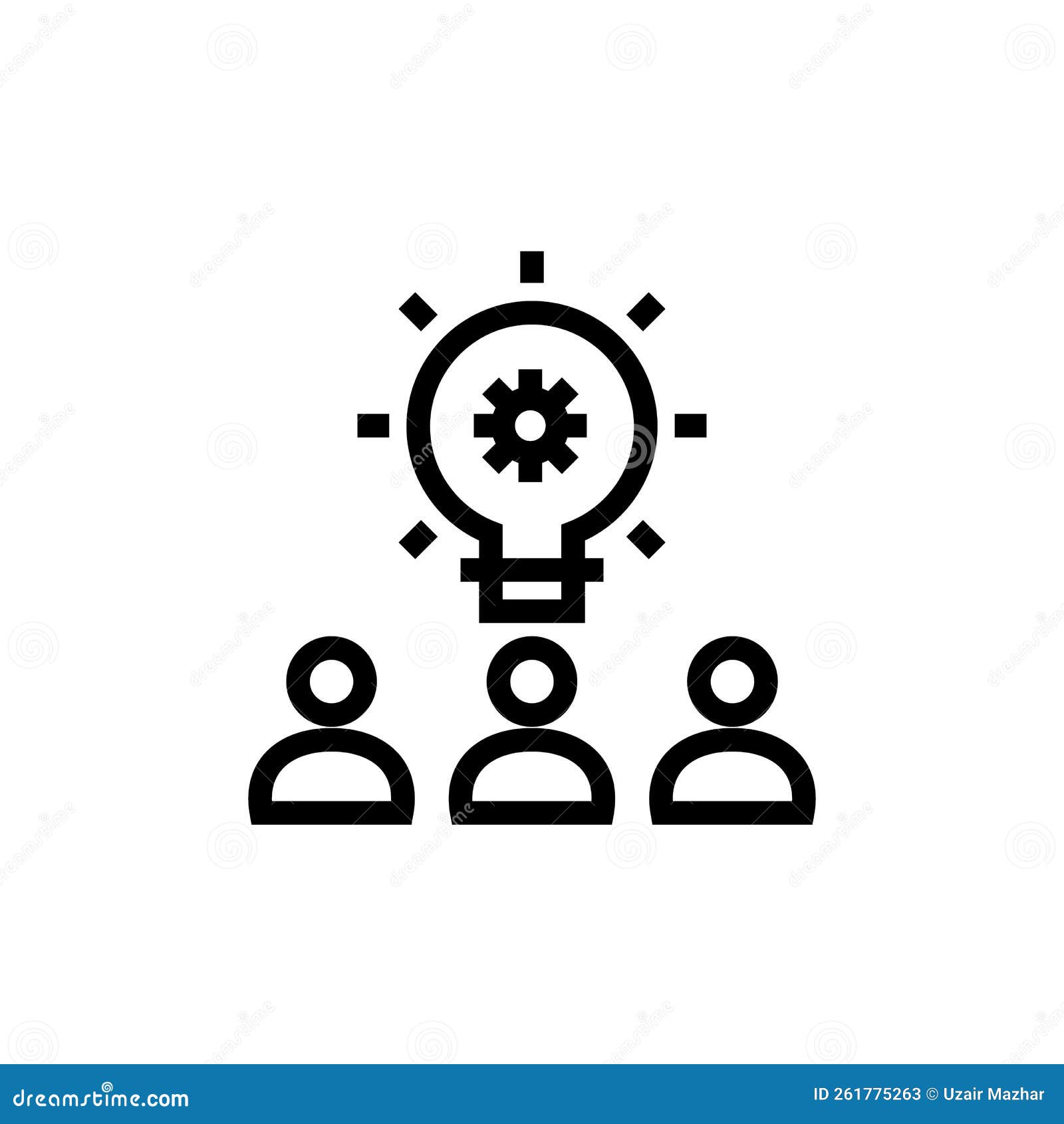 TEAM EFFORTS Icon in Vector. Logotype Stock Illustration - Illustration ...