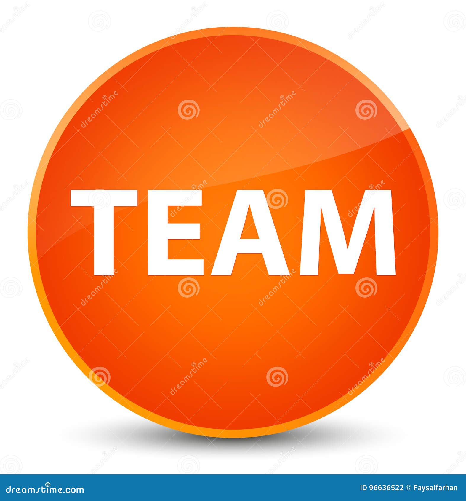 Team Elegant Orange Round Button Stock Illustration - Illustration of ...