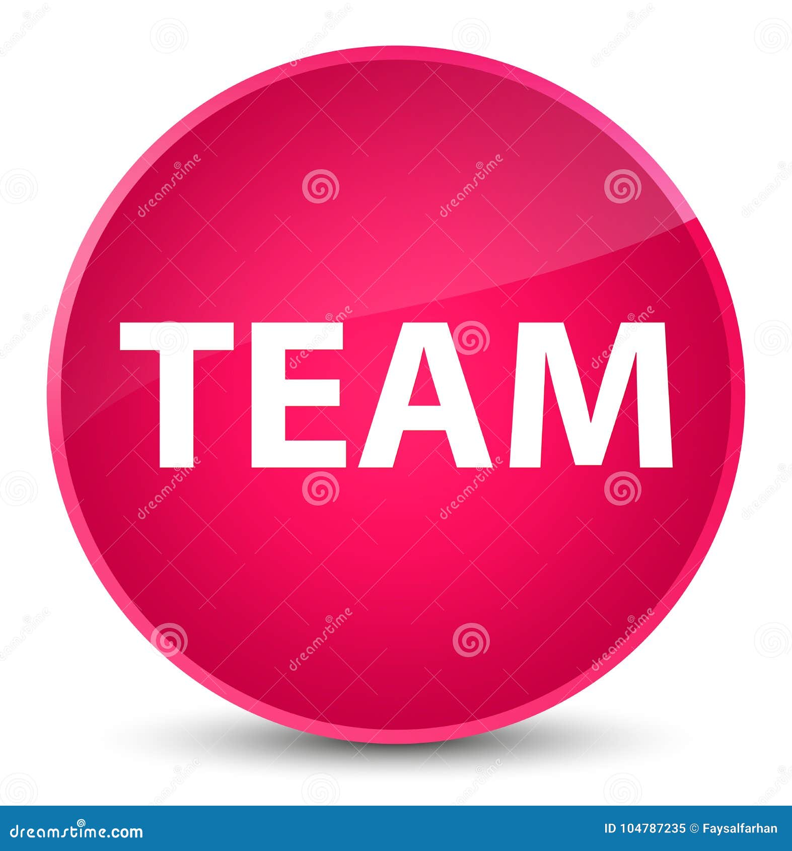 Team Elegant Pink Round Button Stock Illustration - Illustration of ...