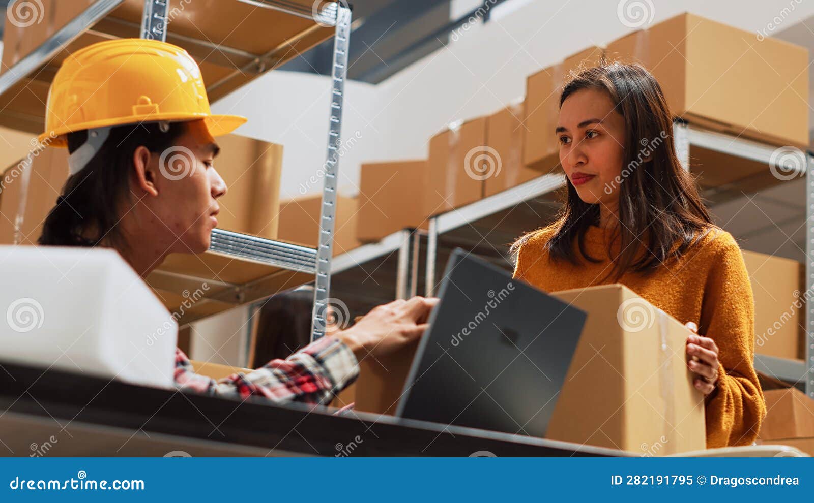Team of Employees Doing Quality Control on Goods Stock Image - Image of ...