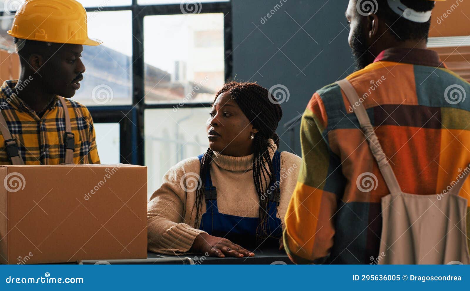 Team of Employees Doing Quality Control in Storage Room Stock Image ...