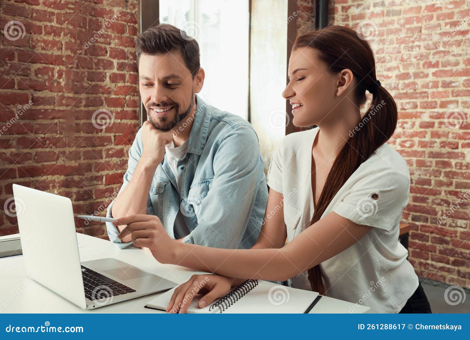 Team of Employees Working Together in Office Stock Image - Image of ...