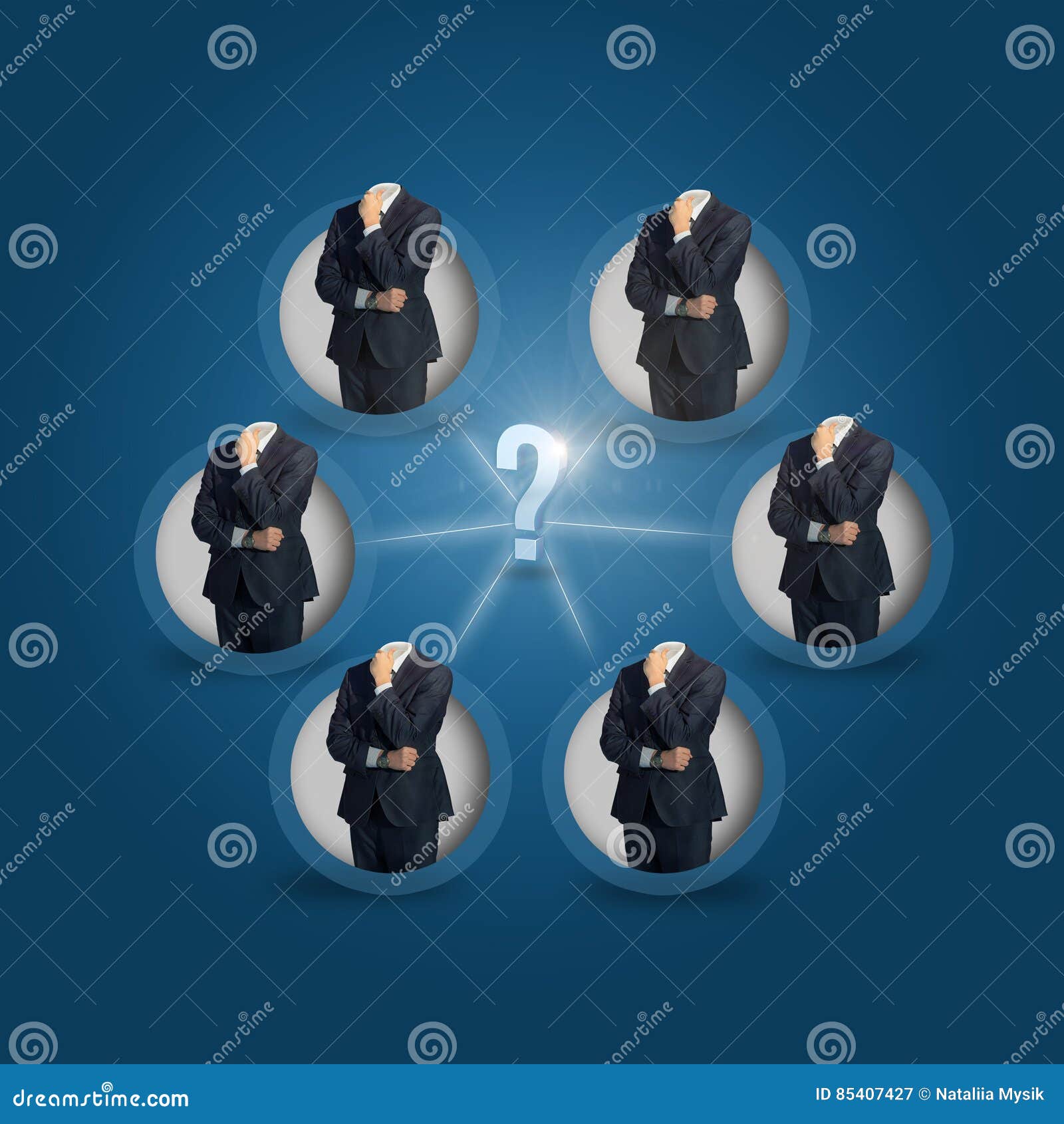 Team is Engaged in Solving the Problem. Stock Image - Image of dreaming ...