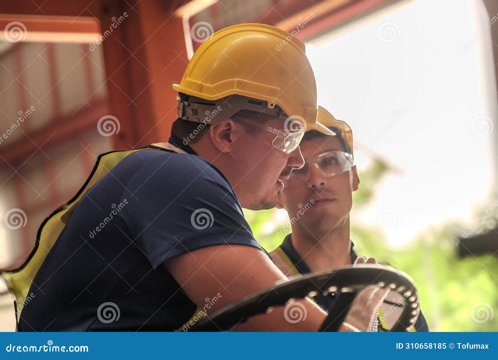Team of Engineer Working in the Factory Stock Image - Image of ...