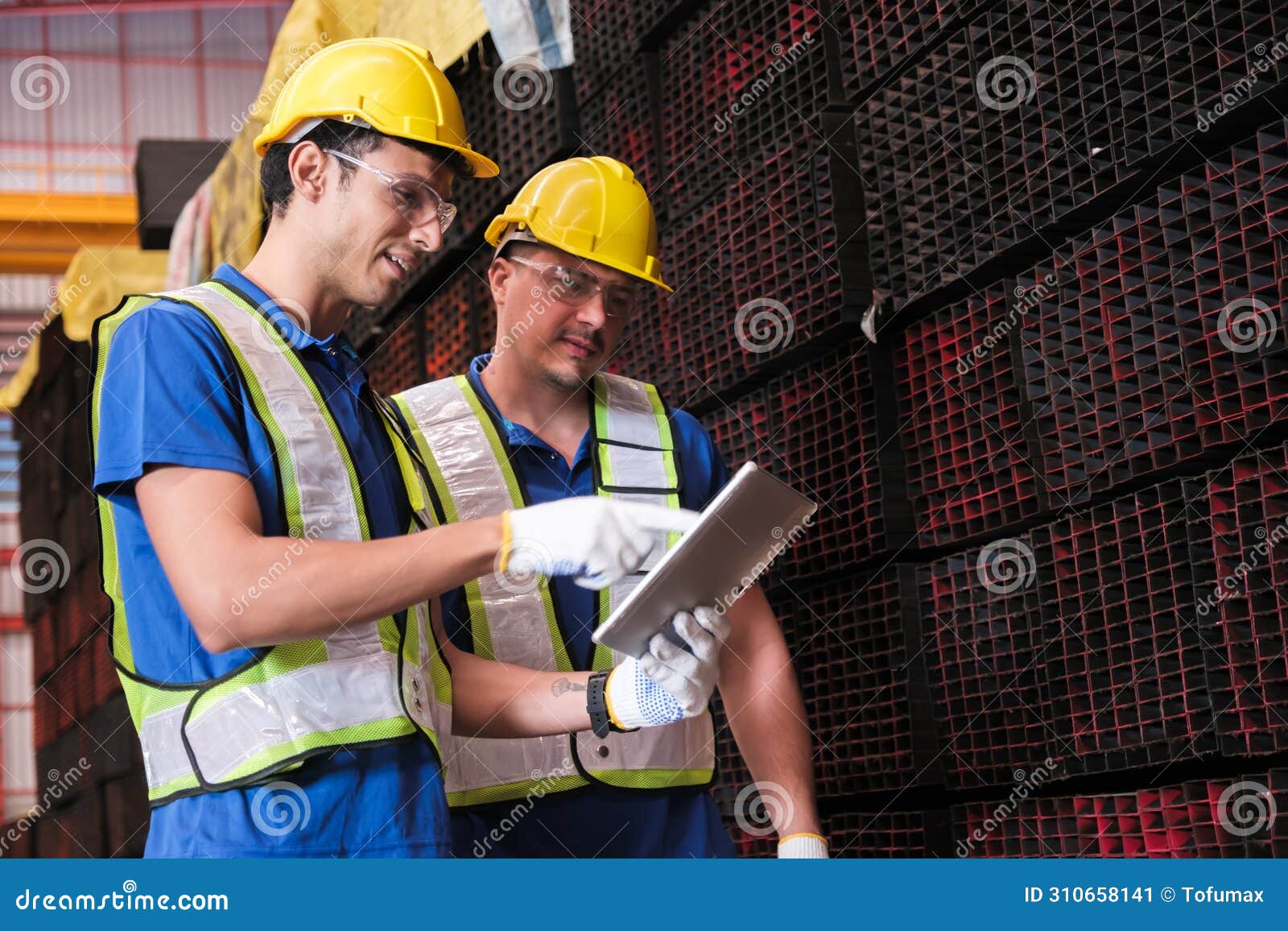 Team of Engineer Working in the Factory Stock Image - Image of industry ...