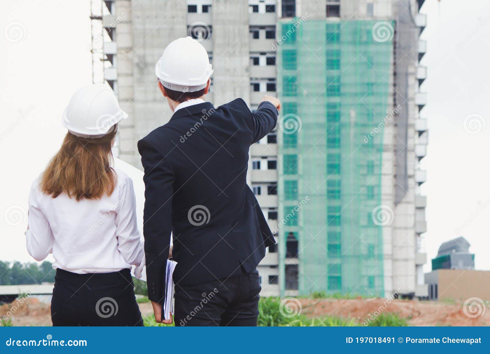 Team Engineers Surveying Land For Real Estate Property For Investment