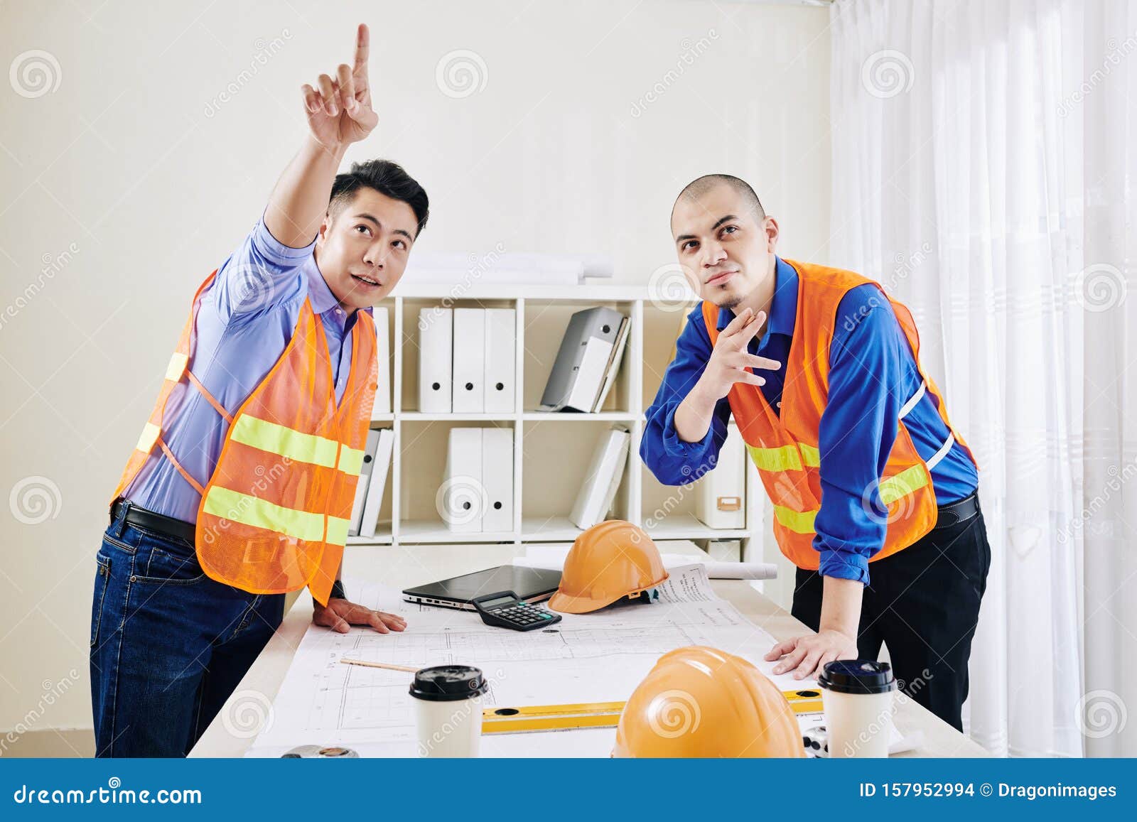 Team of Engineers Working in Office Stock Photo - Image of bureau ...