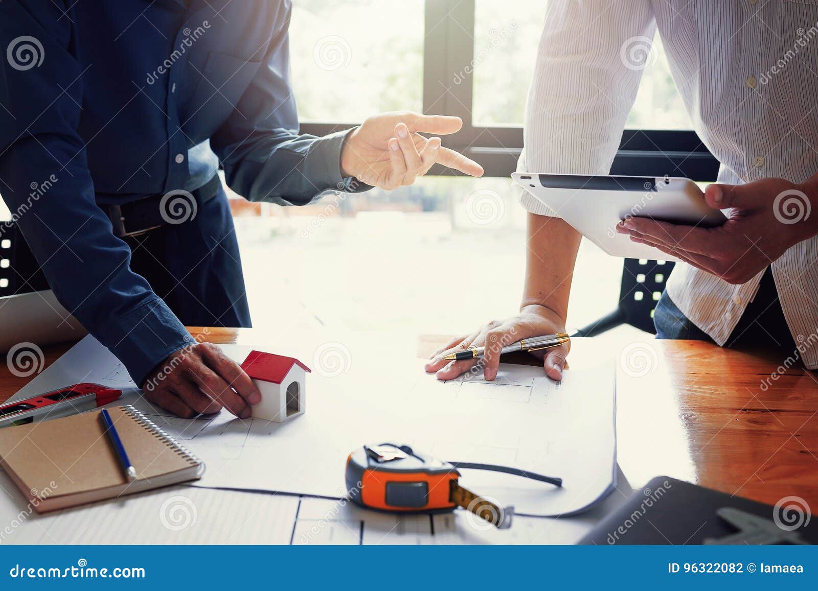 Team of Engineers Working Together. Stock Photo - Image of agent ...