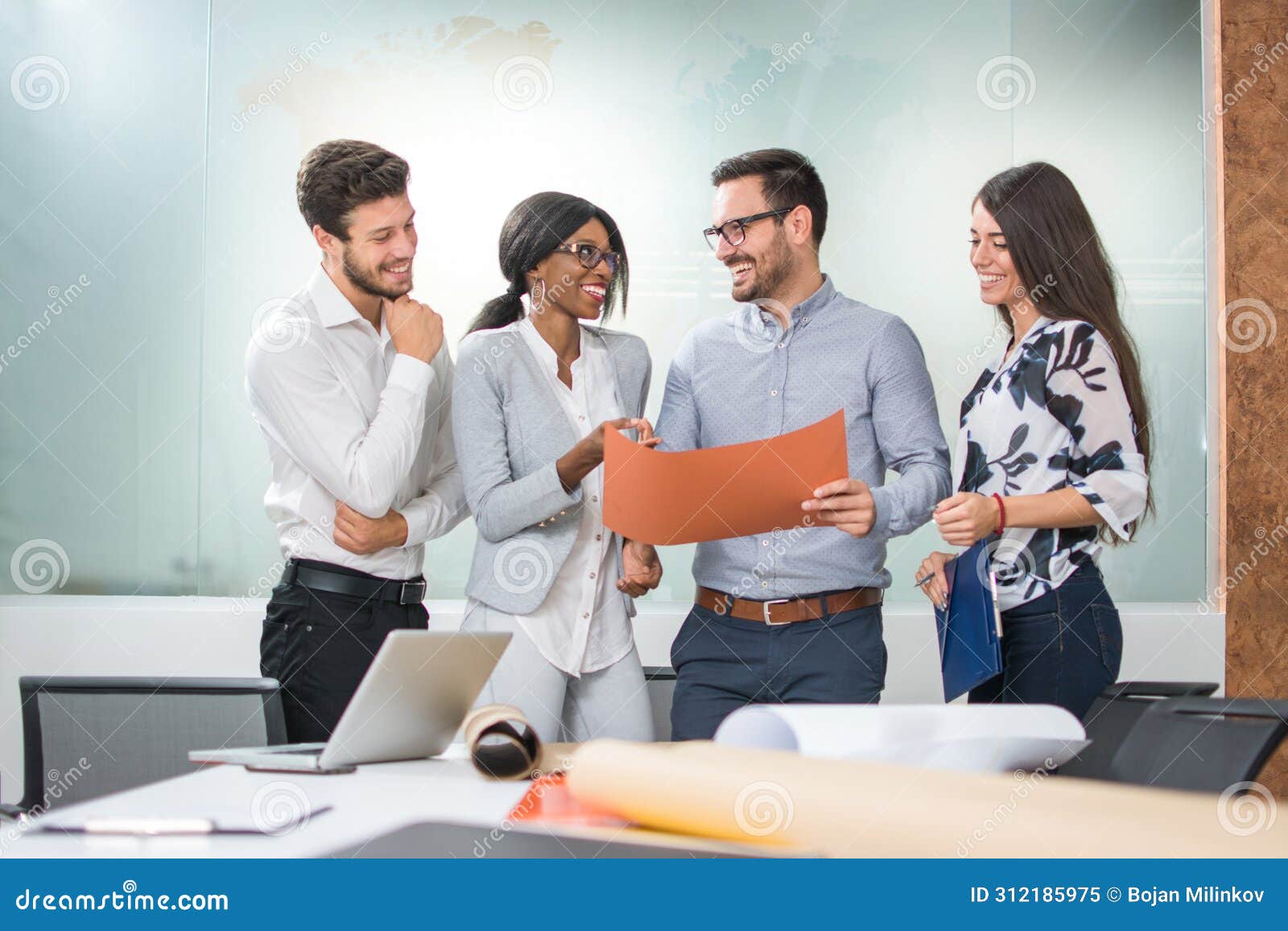 Team of Engineers Working Together on Project Stock Image - Image of ...