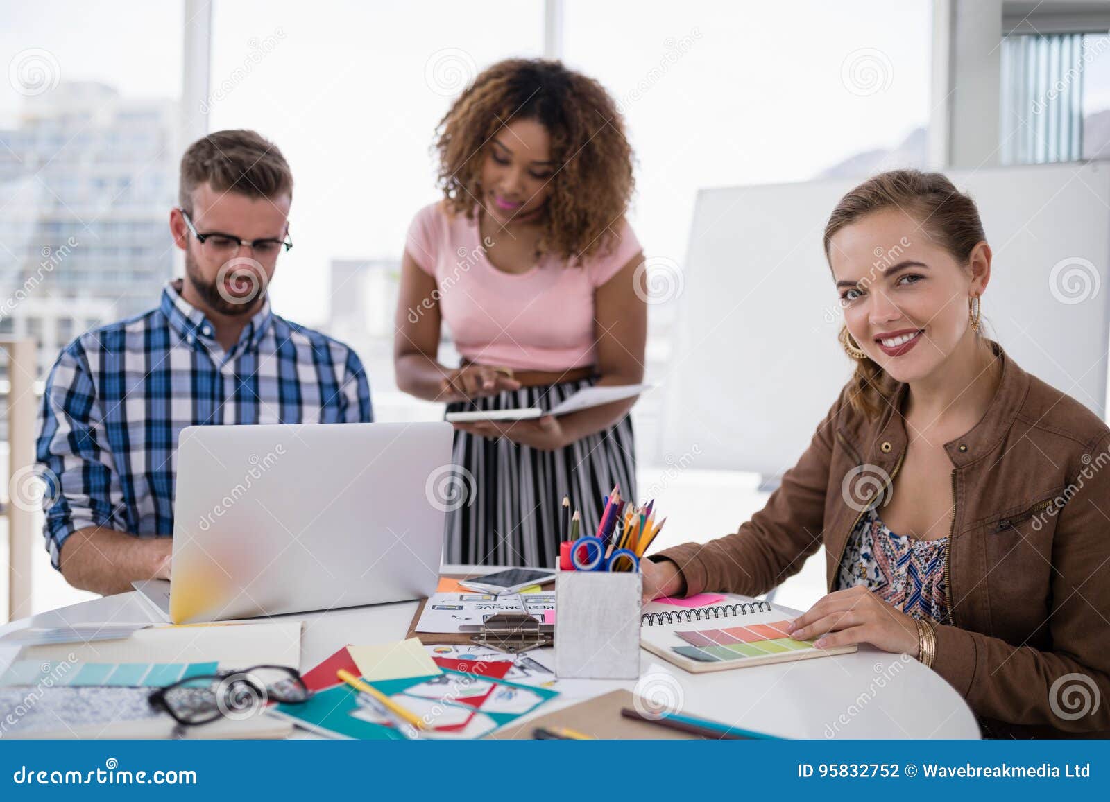 Team of Executives Working Together in the Office Stock Photo - Image ...