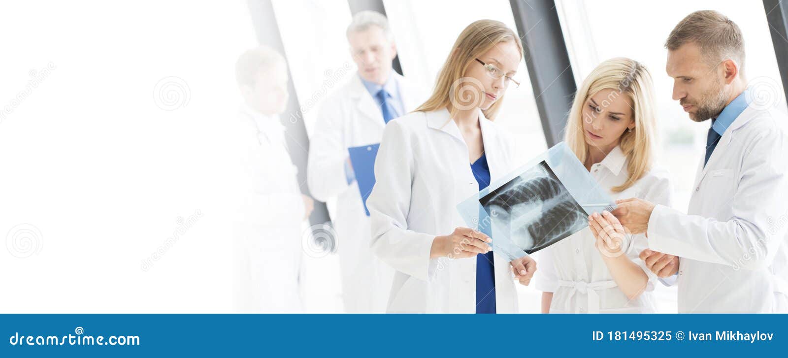 Team Of Expert Doctors With Mri Picture Stock Image Image Of