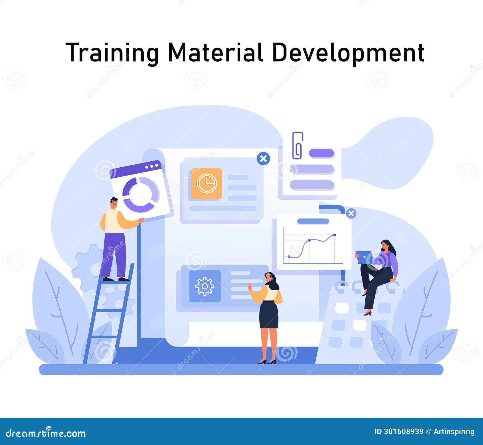Training Materials Line Icons Collection. Manuals, Videos, Workbooks ...