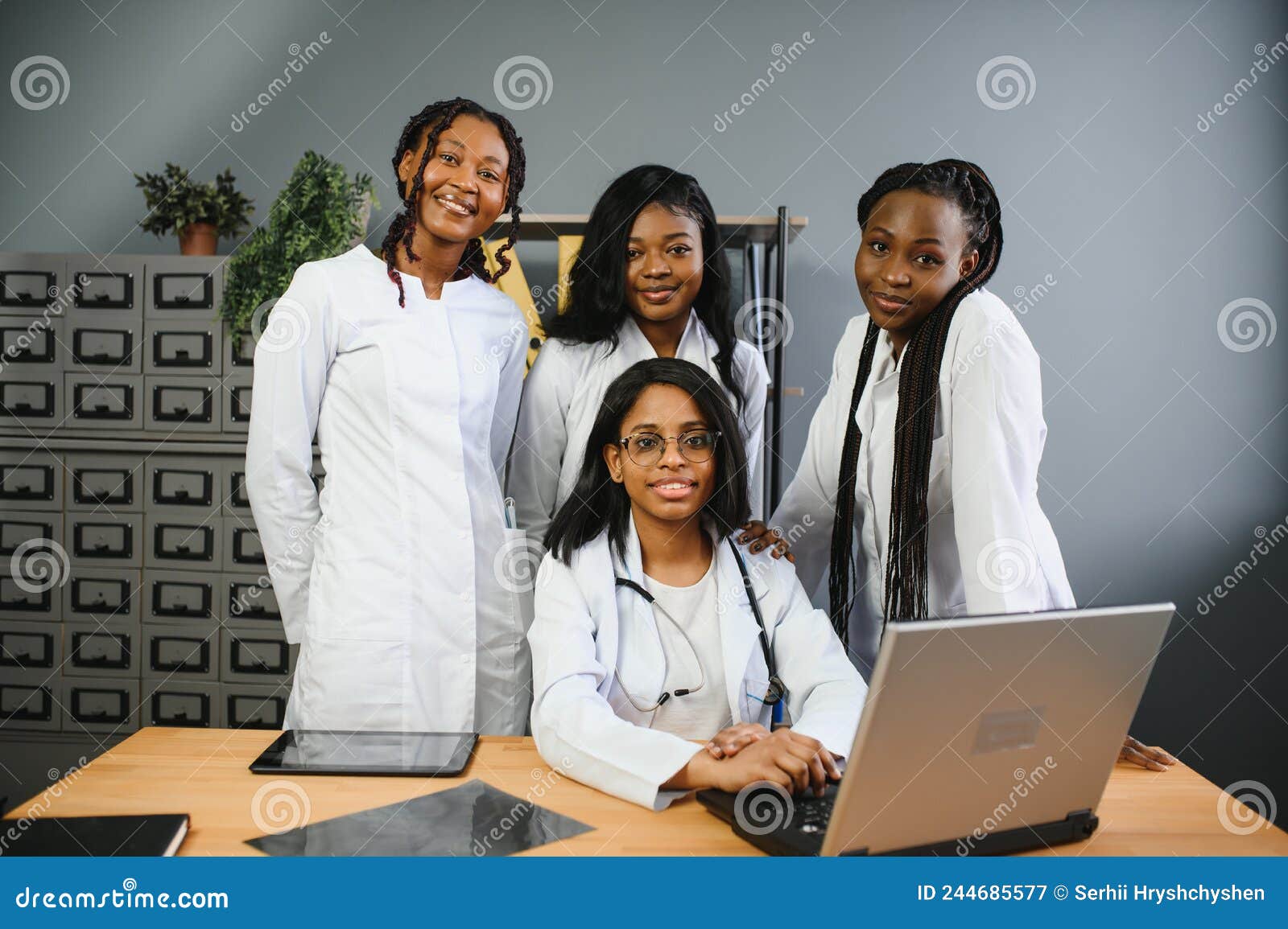 Team of Experts Doctors Examining Medical Exams. Stock Image - Image of ...