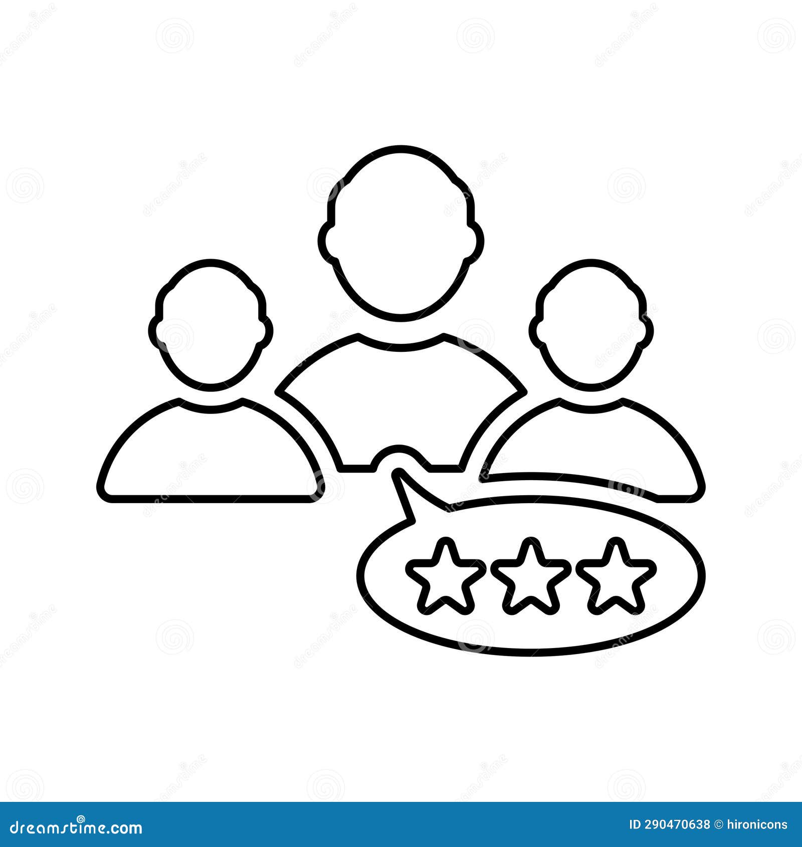 Team Feedback icon stock vector. Illustration of service - 290470638