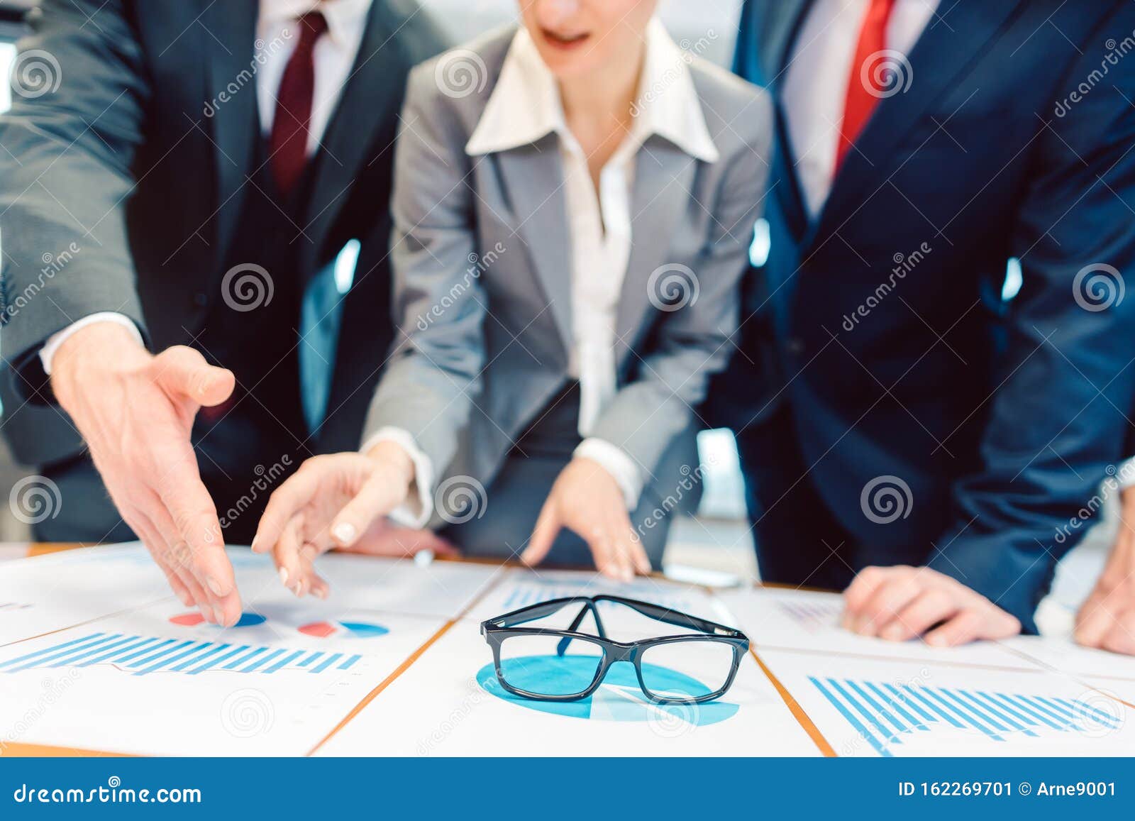 Team of Financial Advisors Analyzing Data Stock Image - Image of ...