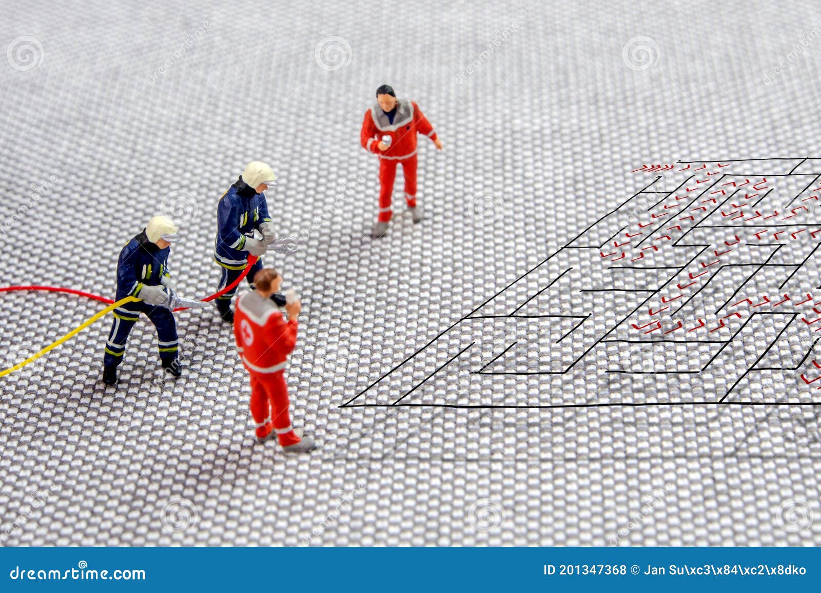Team of Firefighters and Doctors Solving a Difficult Maze Problem ...