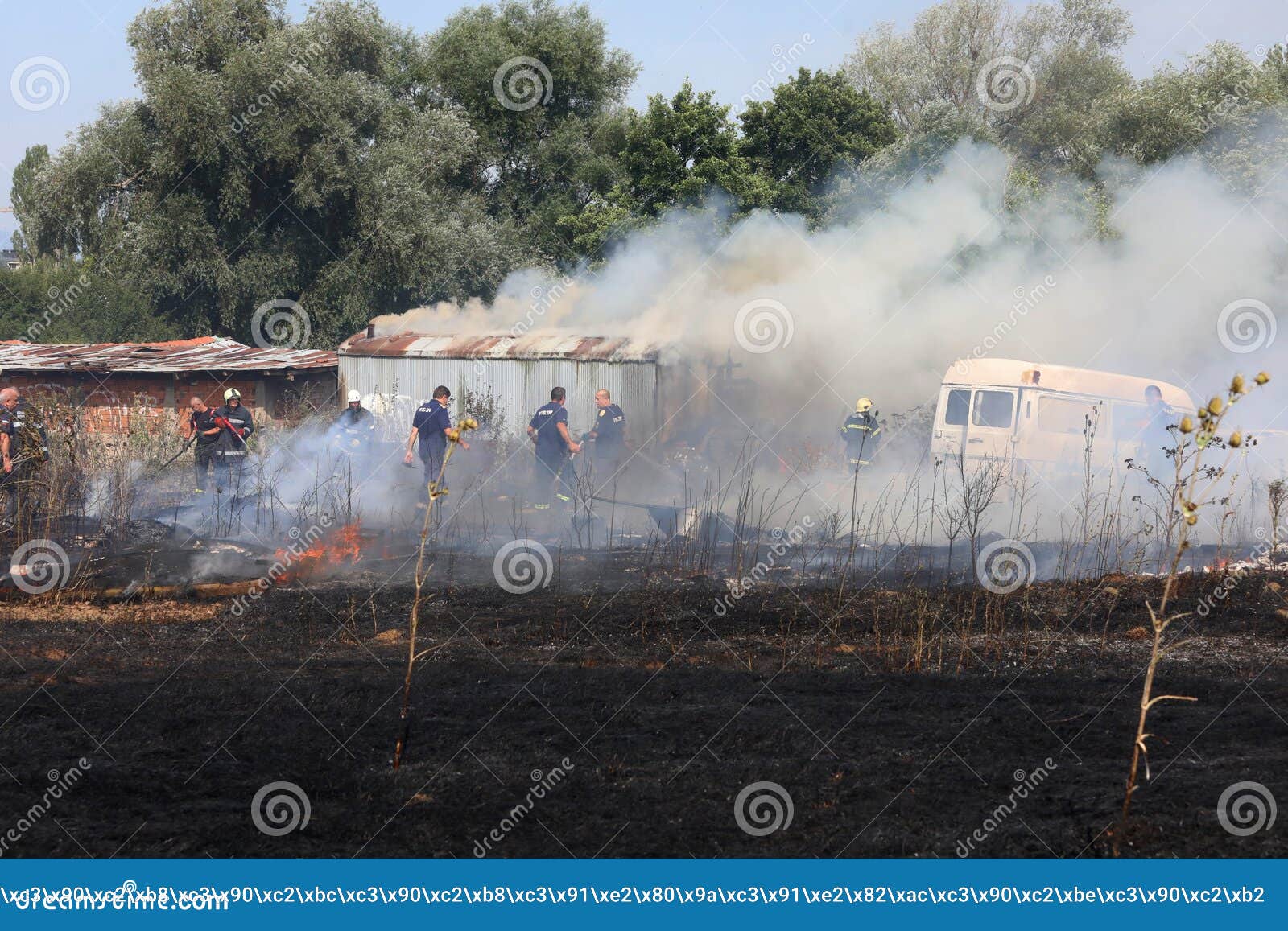 A Team of Firefighters Extinguished a Fire Near the Southern Ring Road ...