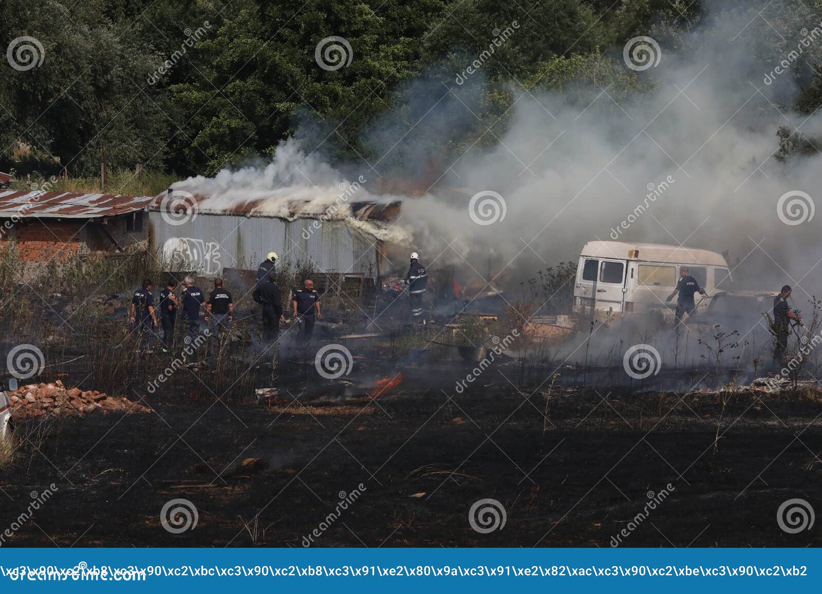 A Team of Firefighters Extinguished a Fire Near the Southern Ring Road ...