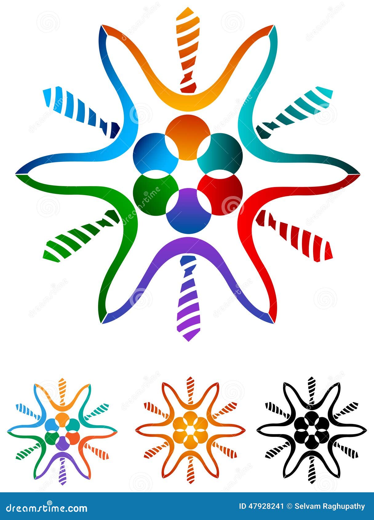 Team flower stock vector. Illustration of clip, consultant - 47928241