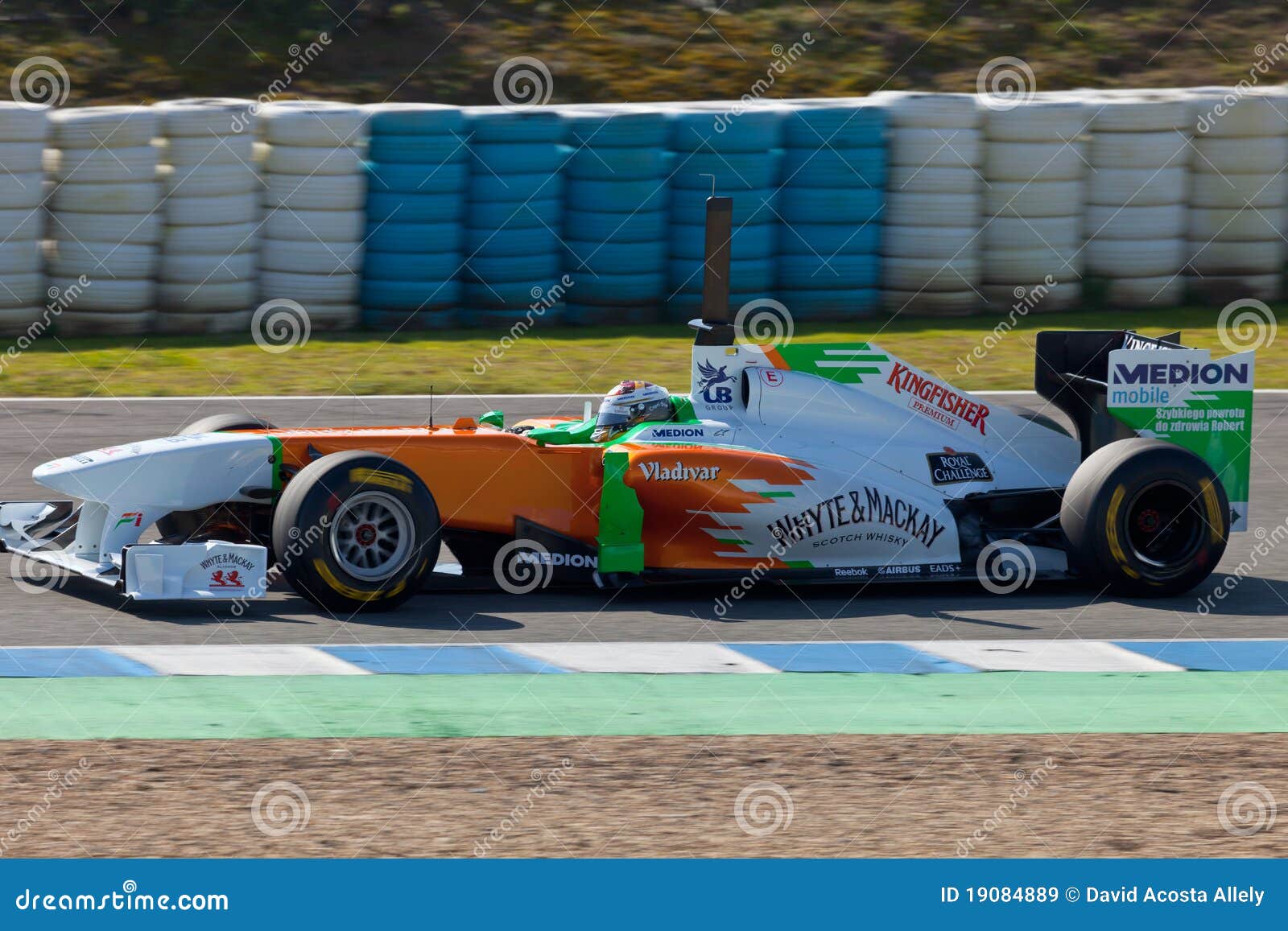 Team Force India F1, Adrian Sutil, 2011 Editorial Stock Image - Image ...