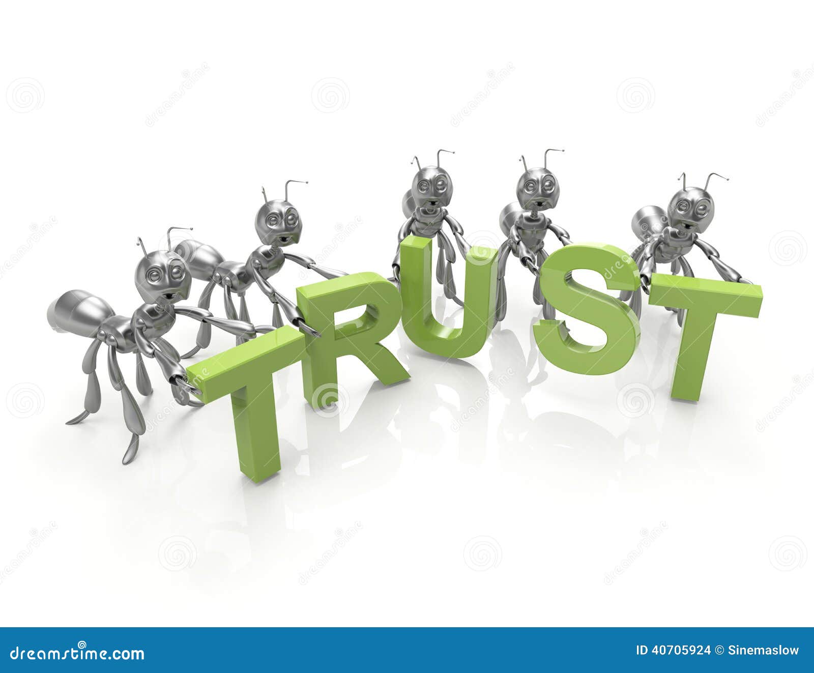 Team forming Trust word stock illustration. Illustration of painting ...