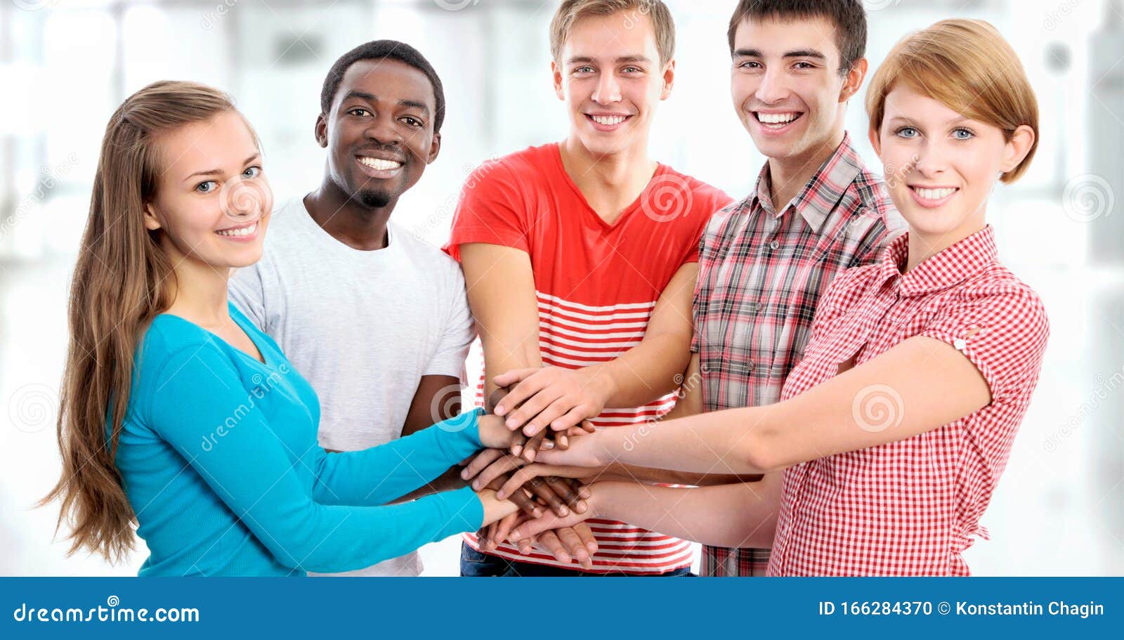 Team of friends stock photo. Image of happy, casual - 166284370