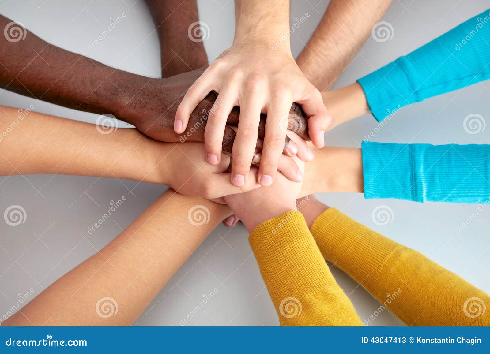 Team of Friends Showing Unity with Their Hands Together Stock Image ...