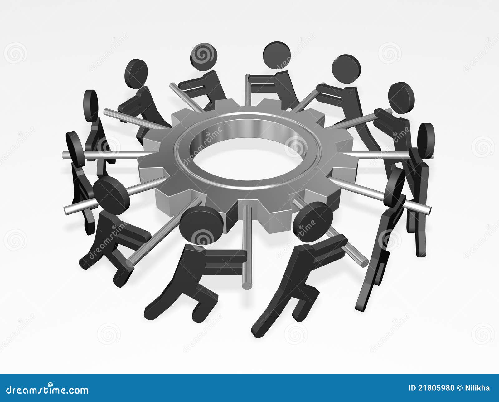 Team gear stock illustration. Illustration of team, unity - 21805980