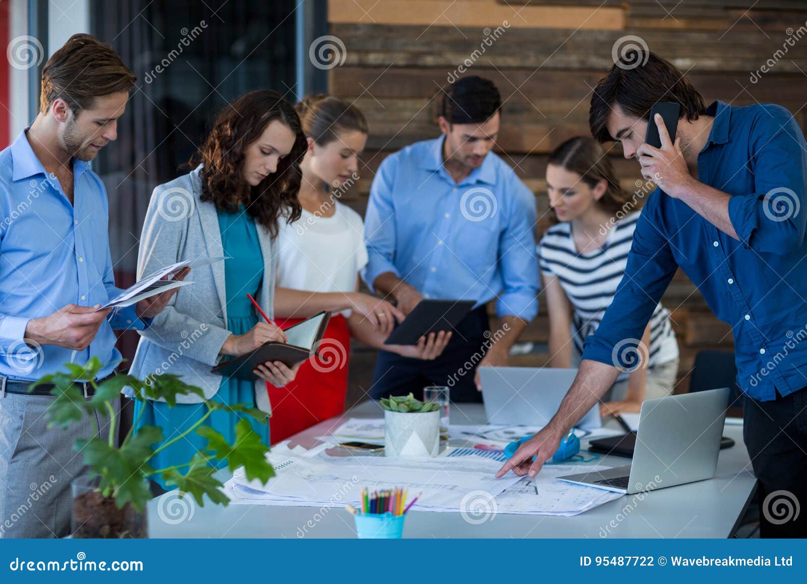 Team of Graphic Designers Working Together Stock Photo - Image of ...