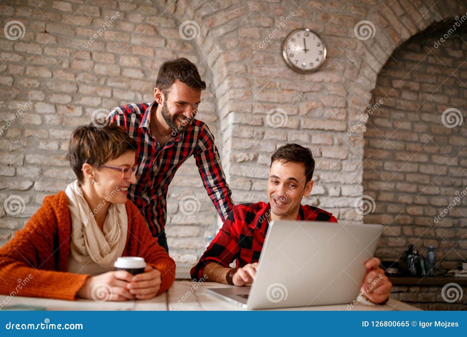 Team of Graphic Designers Working Together Stock Image - Image of ...