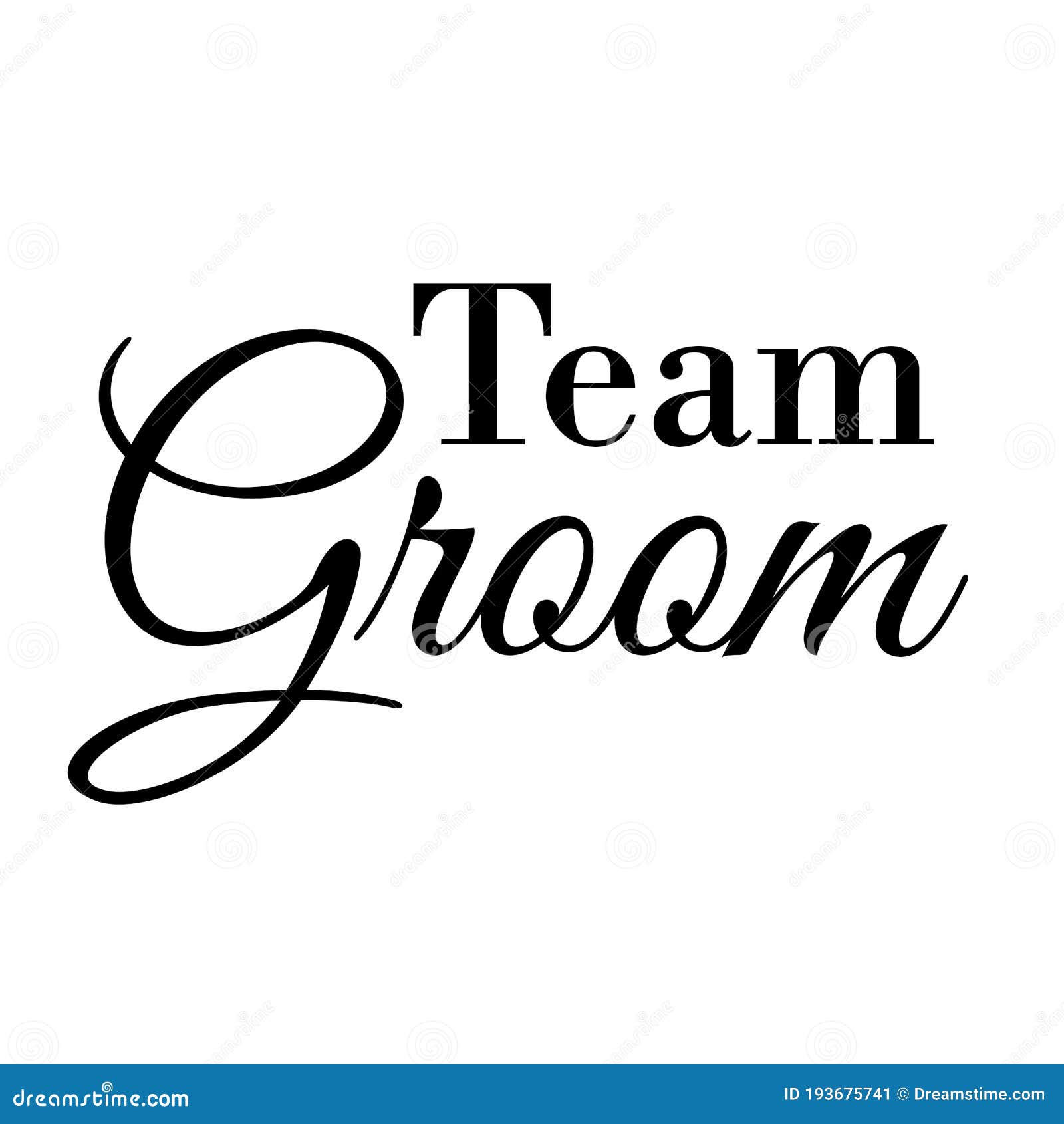 Team groom simple stock illustration. Illustration of live - 193675741