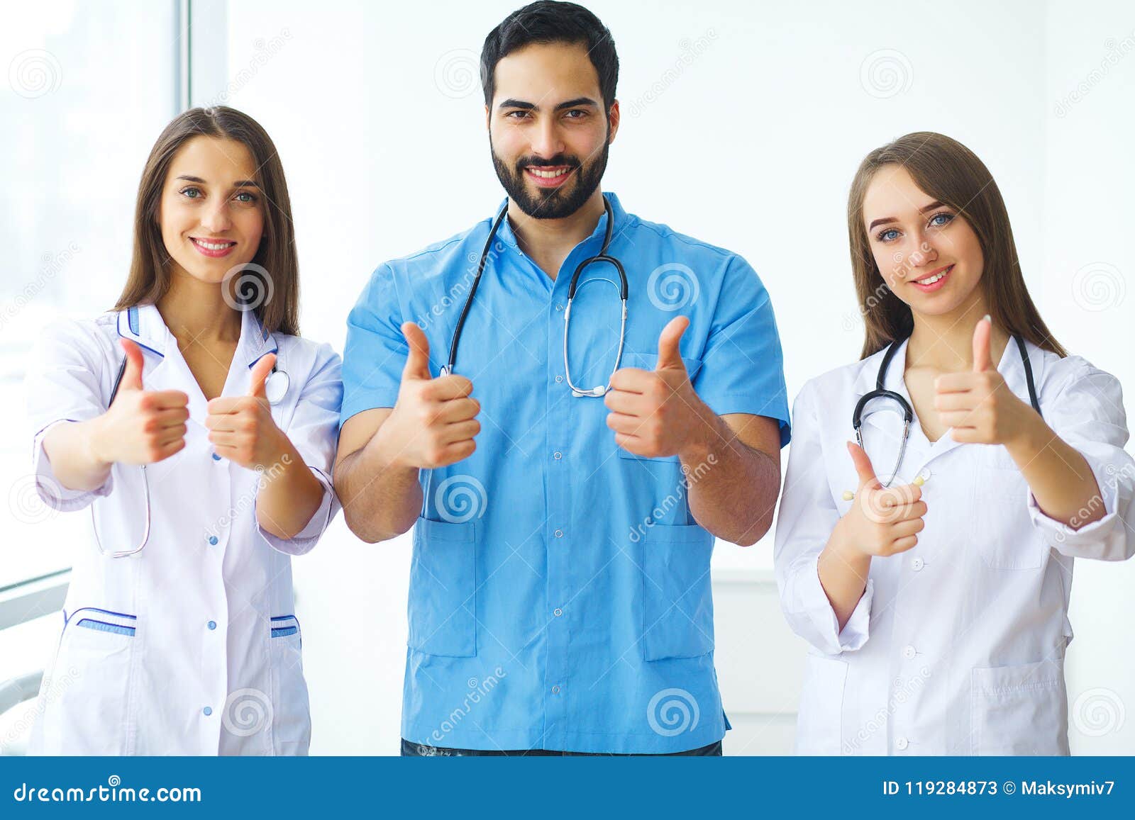 Team or Group of Doctors Working Stock Image - Image of intern, cabinet ...