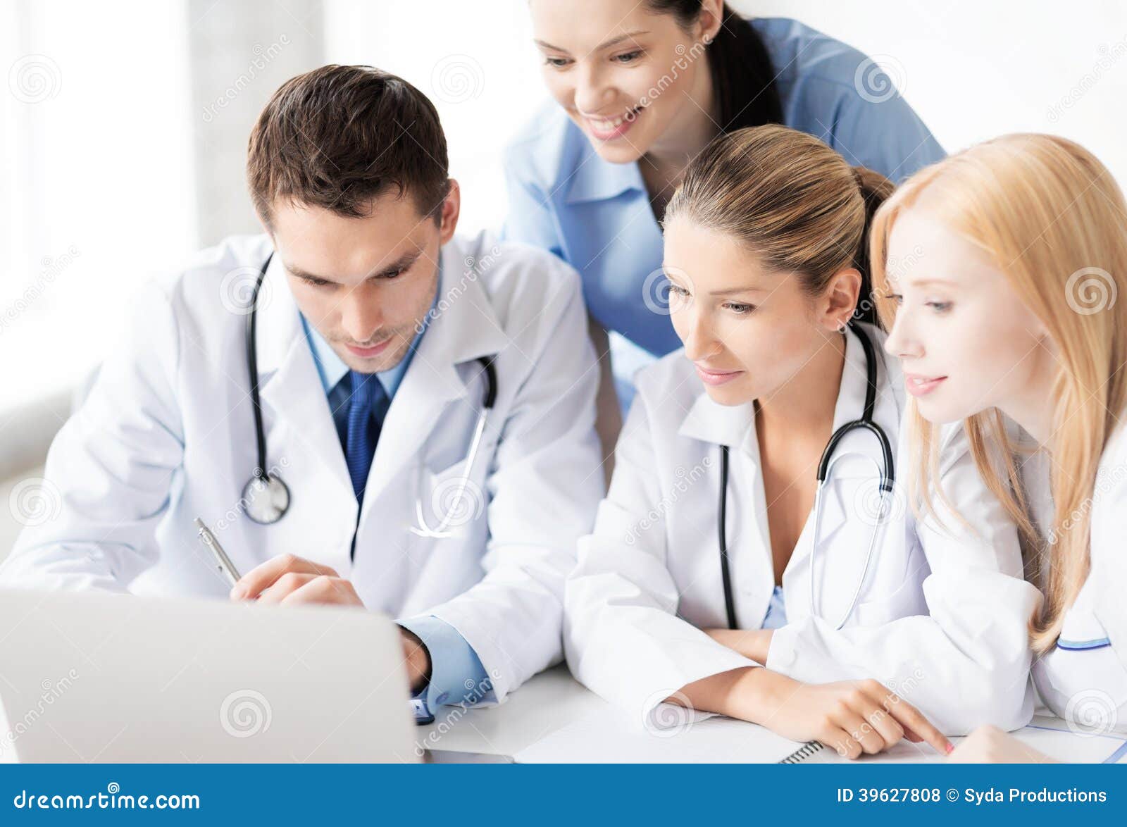 Team or Group of Doctors Working Stock Photo - Image of education ...