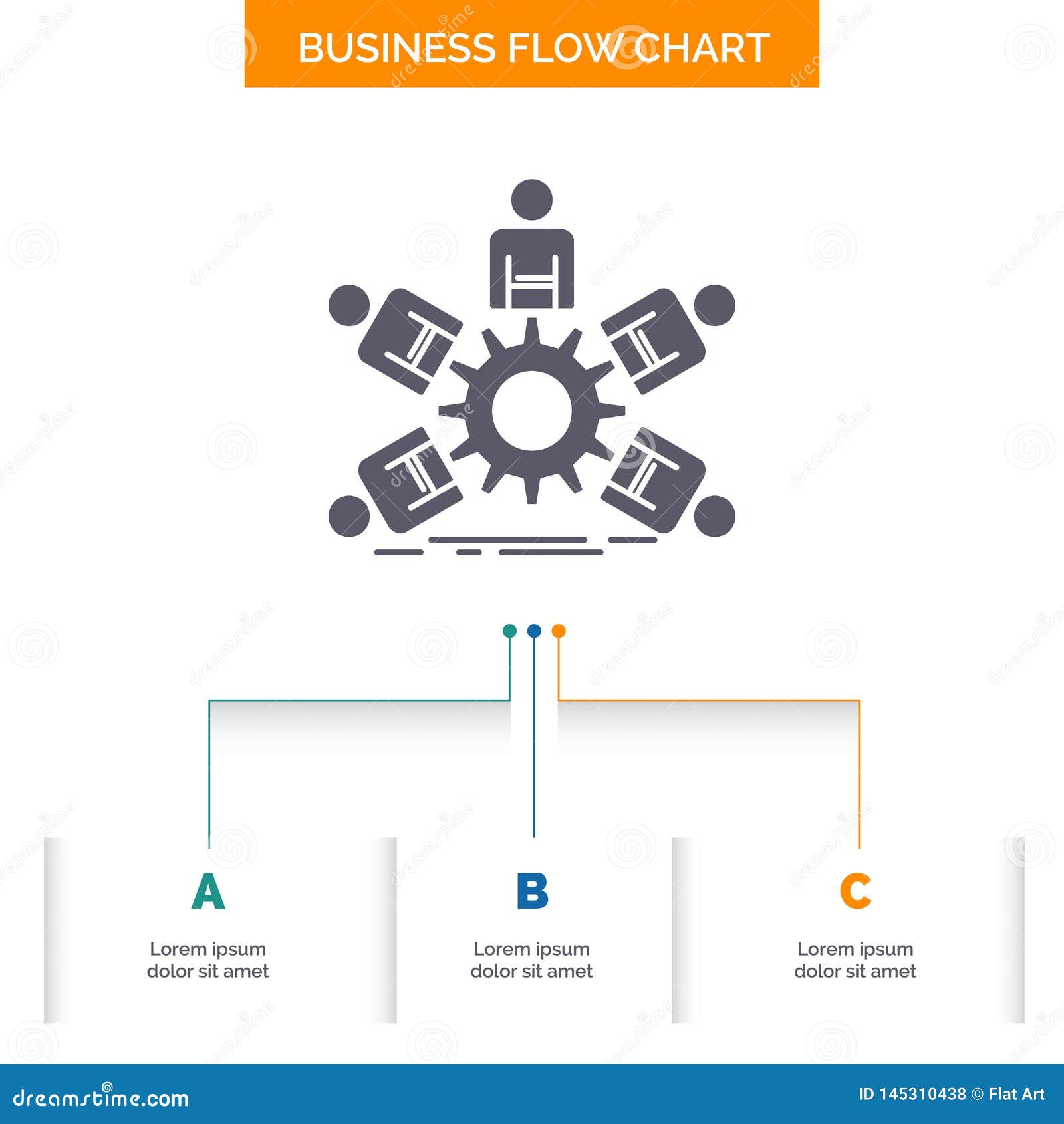 Teamwork Flow Chart, Business Hierarchy Or Business Team Pyramid ...