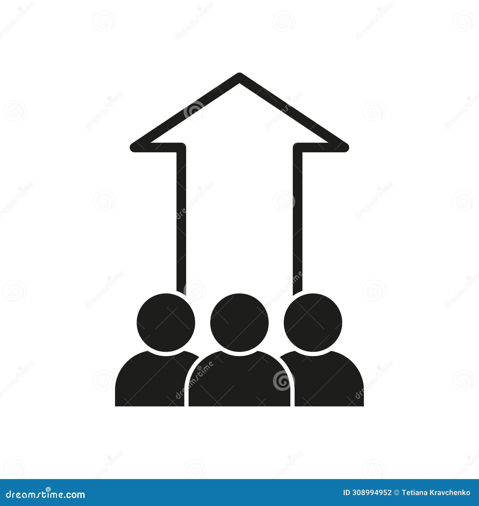 Team Growth Icon Vector Set, Development Illustration Sign Collection ...