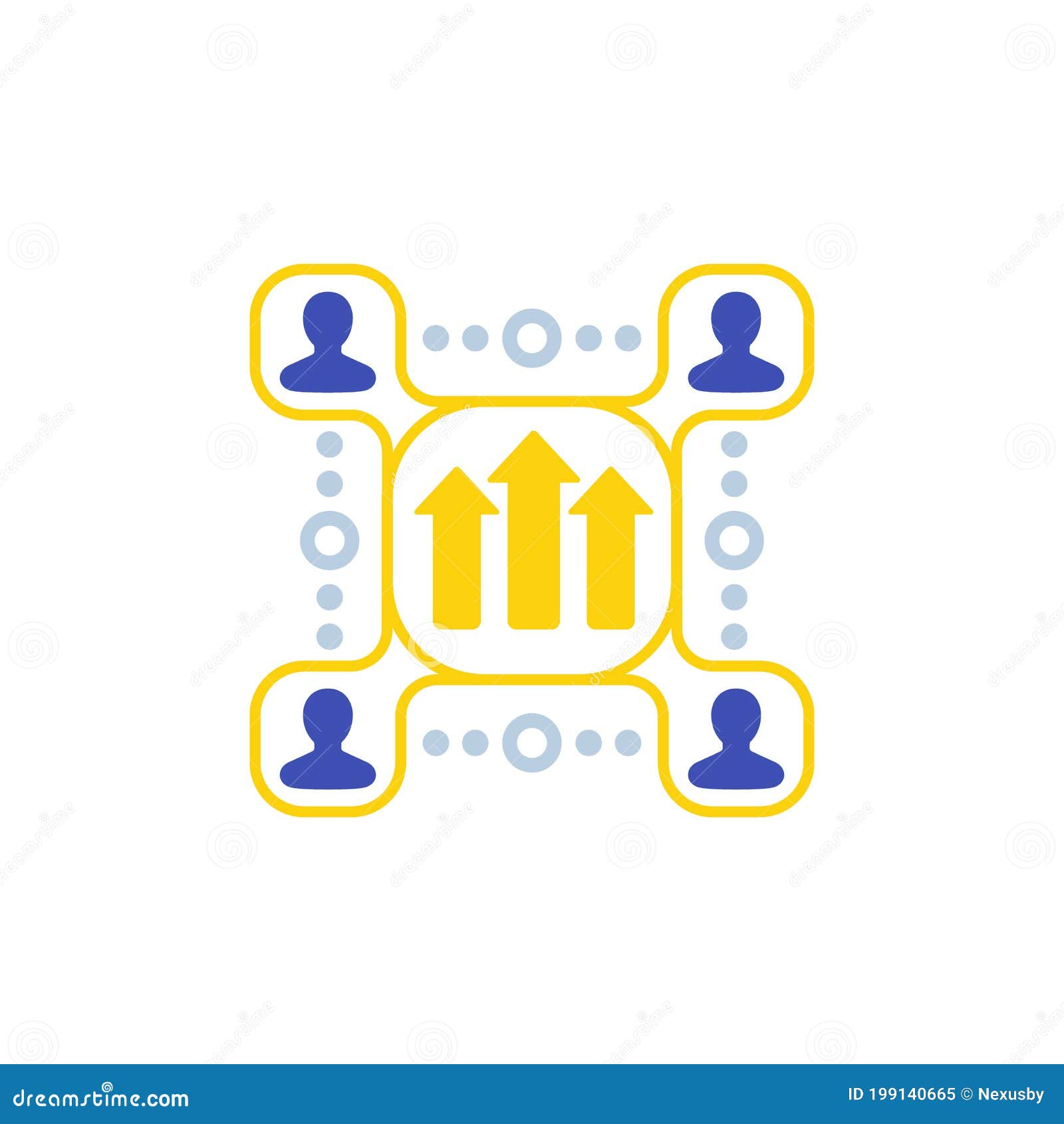 Team Growth and Development Icon Stock Vector - Illustration of icon ...